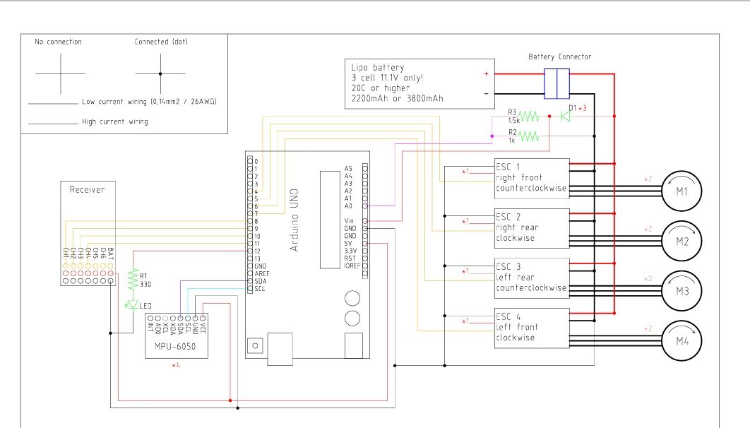 How to Make a Drone Using Arduino UNO | Make a Quadcopter Using ...