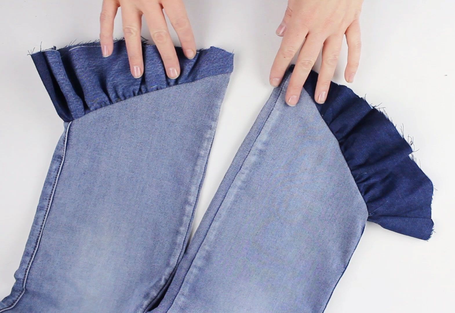 DIY1704 - RUFFLE-UP YOUR JEANS : 11 Steps - Instructables
