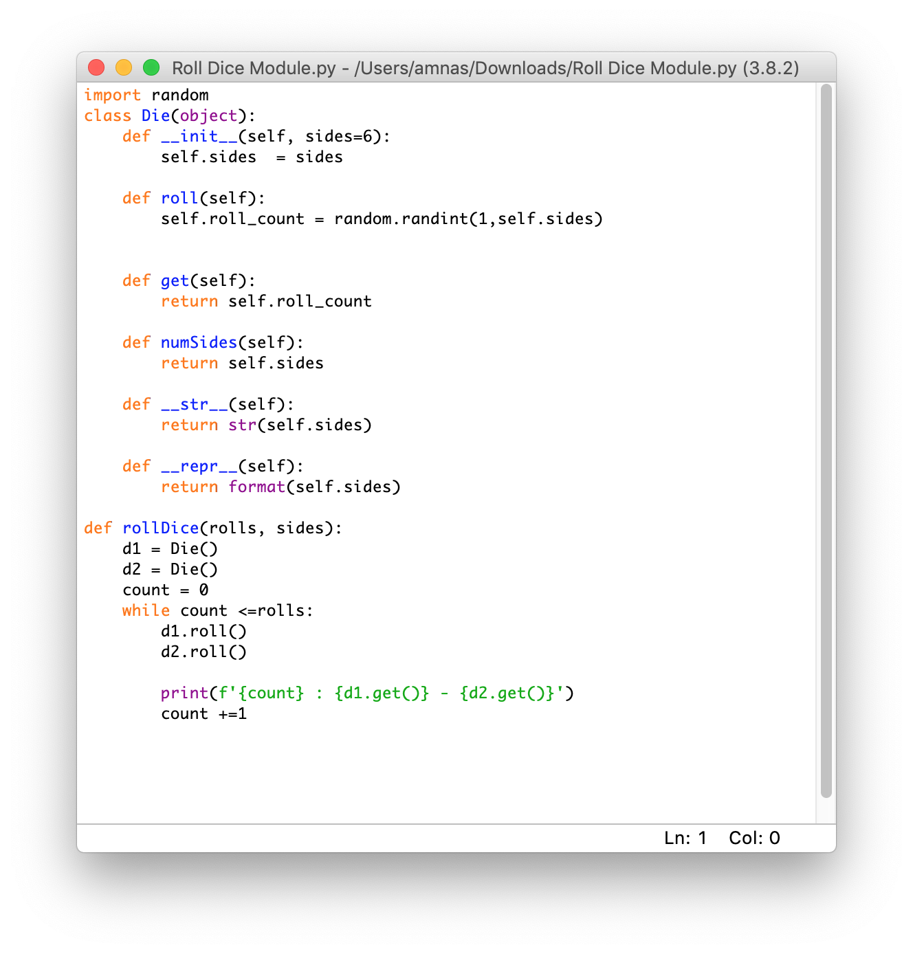 How to Roll a Dice Using Python : 9 Steps - Instructables