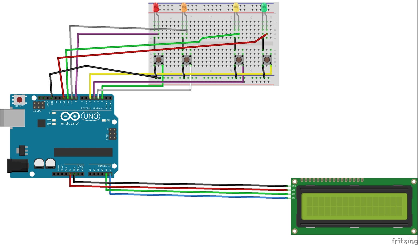 Arduino Led Memory Game In A Simple Way 4 Steps With Pictures Instructables