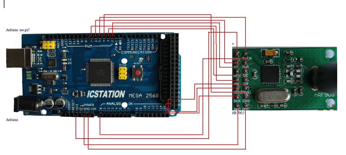 Ultrasonic Distance Measurement NRF905 Wireless Transmission System Based on Arduino : 9 Steps ...