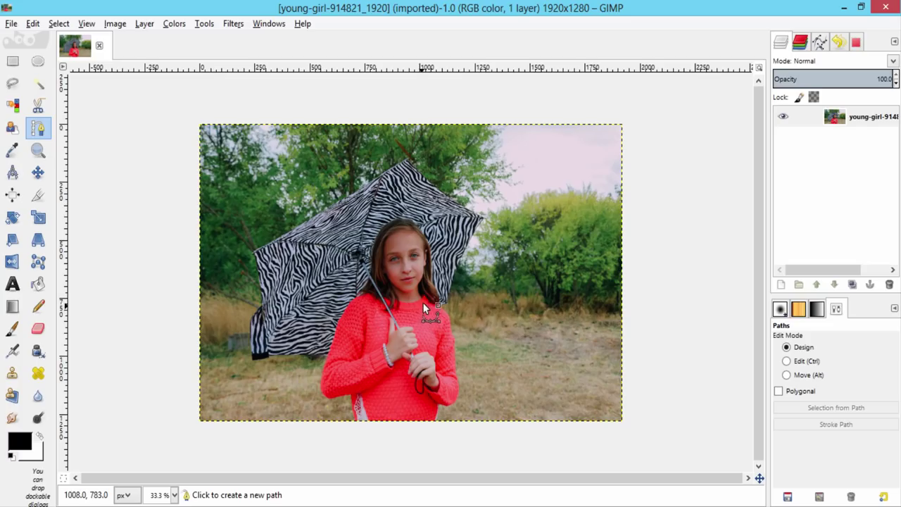 How to Remove Background of the Image Using GIMP (Path Tool) : 5 Steps - Instructables