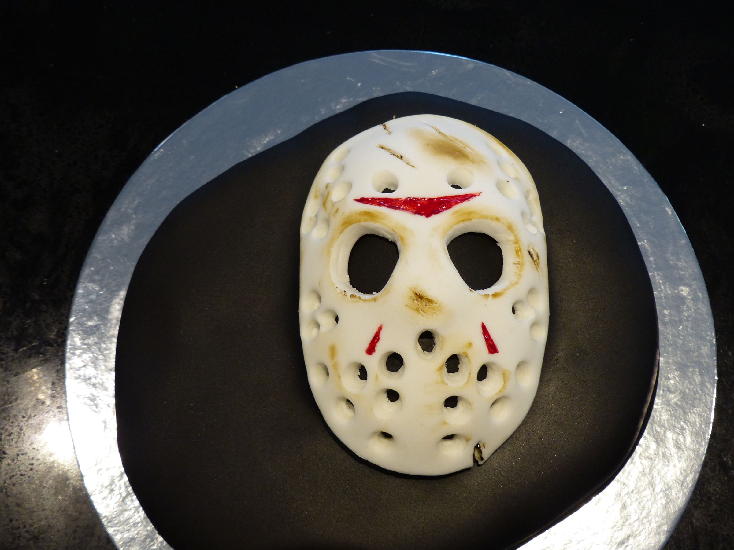 Jason Vorhees (Friday the 13th Hockey Mask) Cake : 7 Steps (with ...