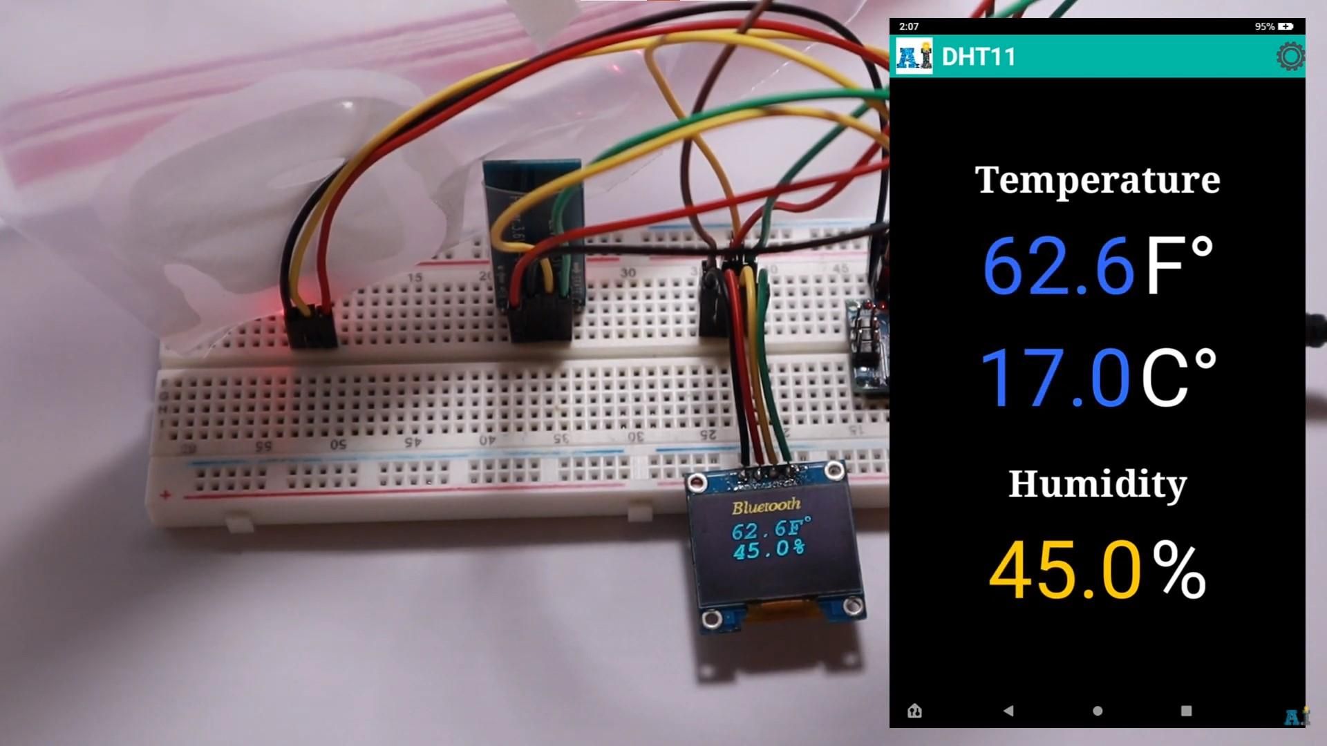 DHT11 Sensor With OLED & Bluetooth Part 3 : 7 Steps - Instructables