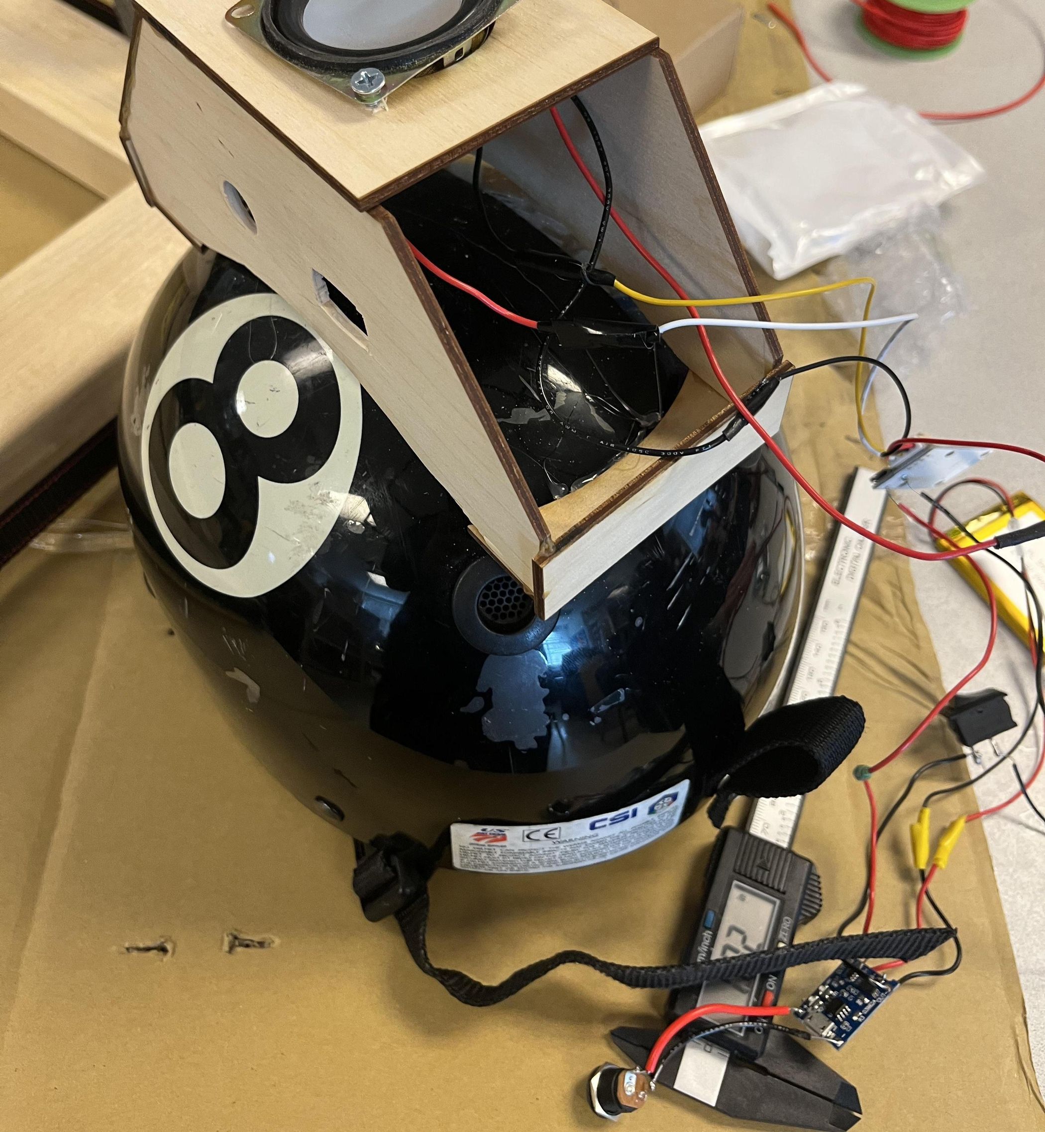 Portable Speaker Mohawk Helmet : 4 Steps - Instructables
