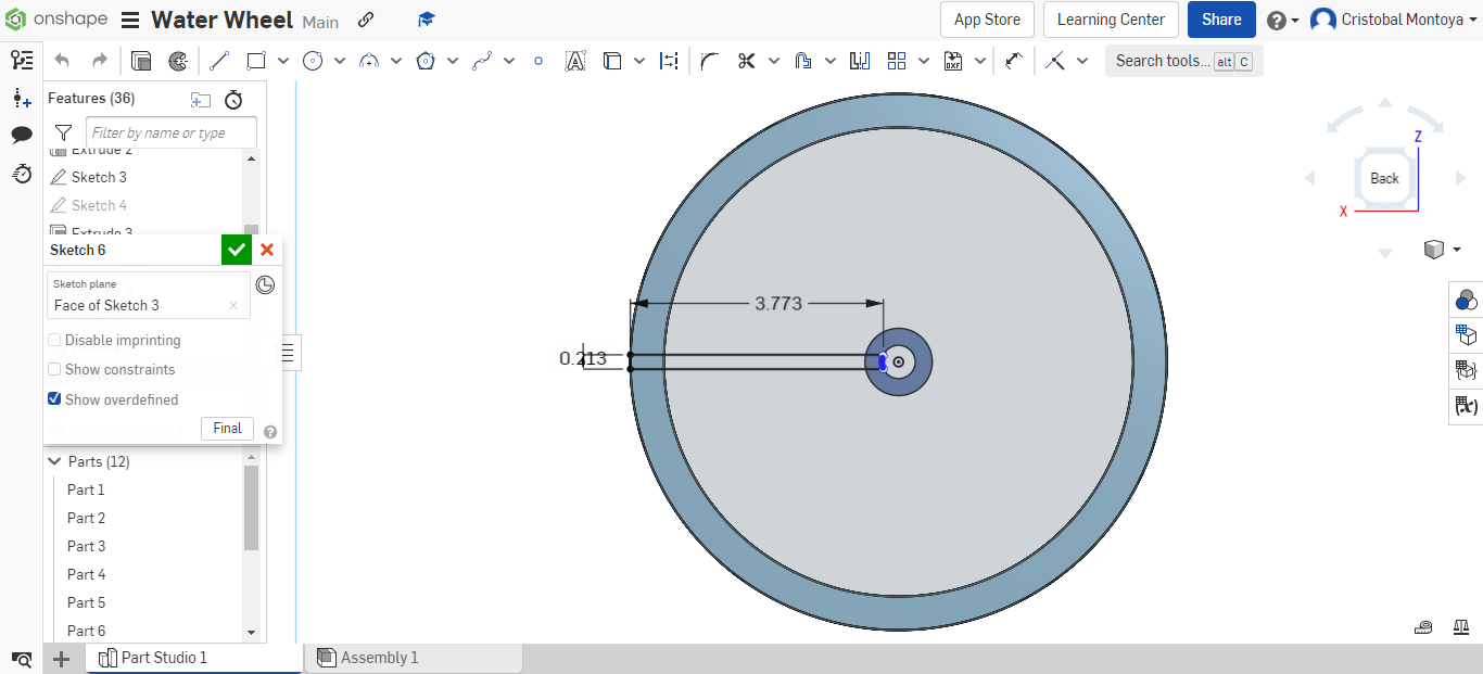 How to Make Water Wheel on Onshape : 15 Steps - Instructables