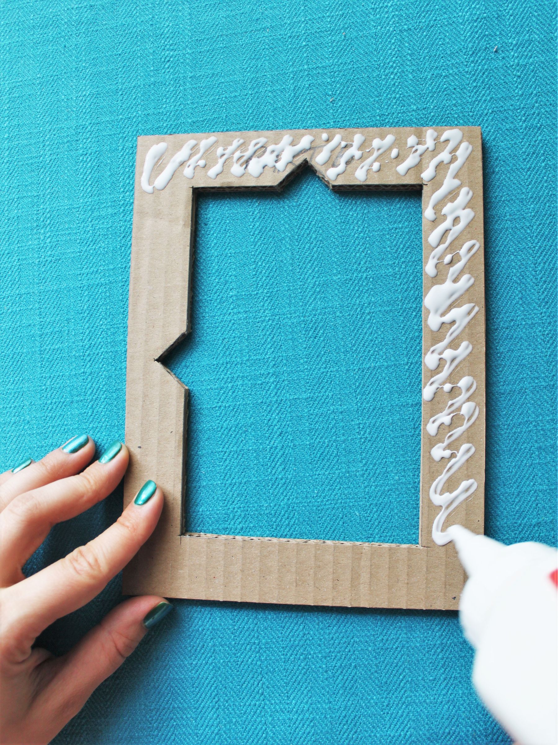 DIY PICTURE FRAME From Cardboard and Decorative Materials : 14 Steps ...