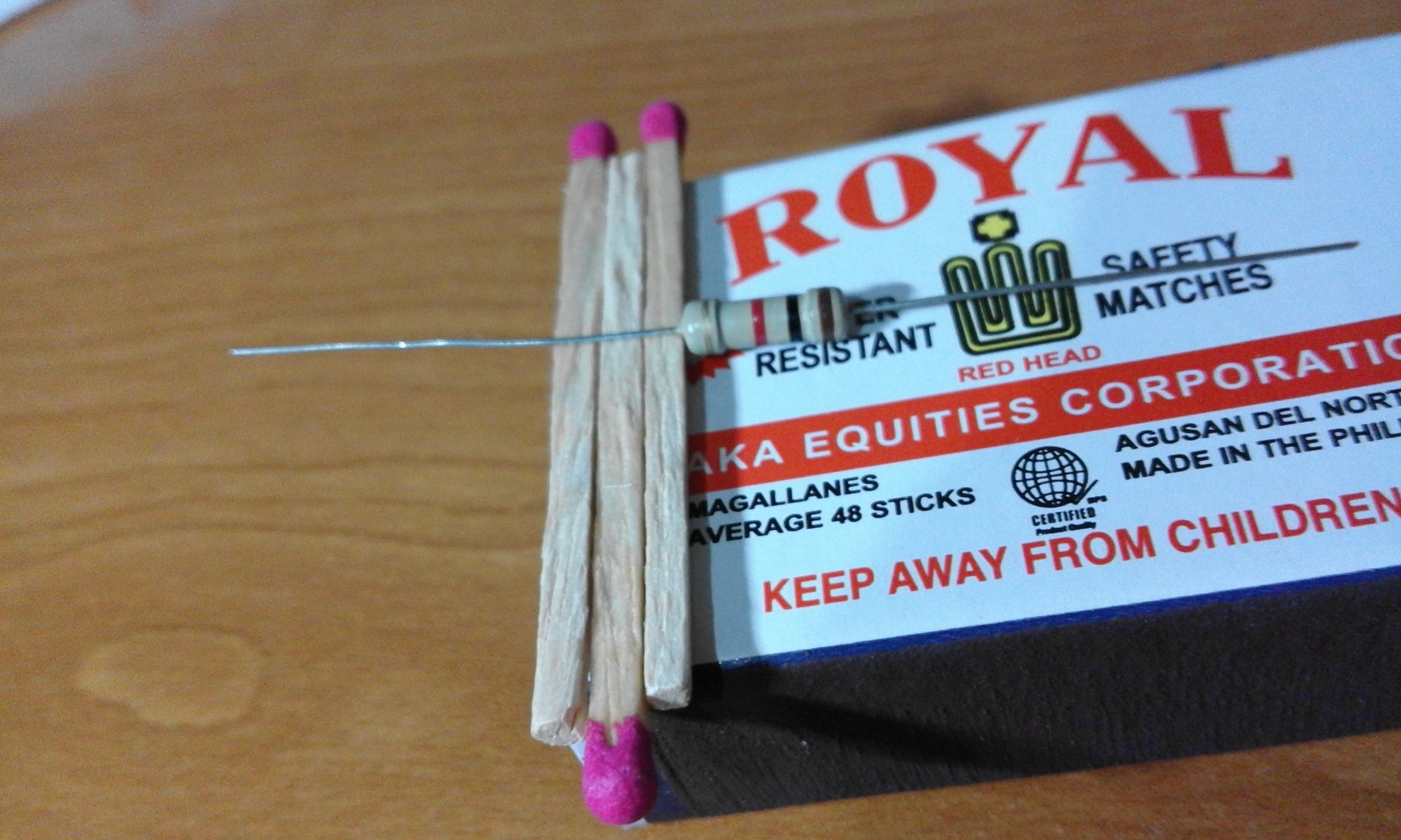 Electronic Component Lead Bending Tool (Matchsticks) : 3 Steps (with ...