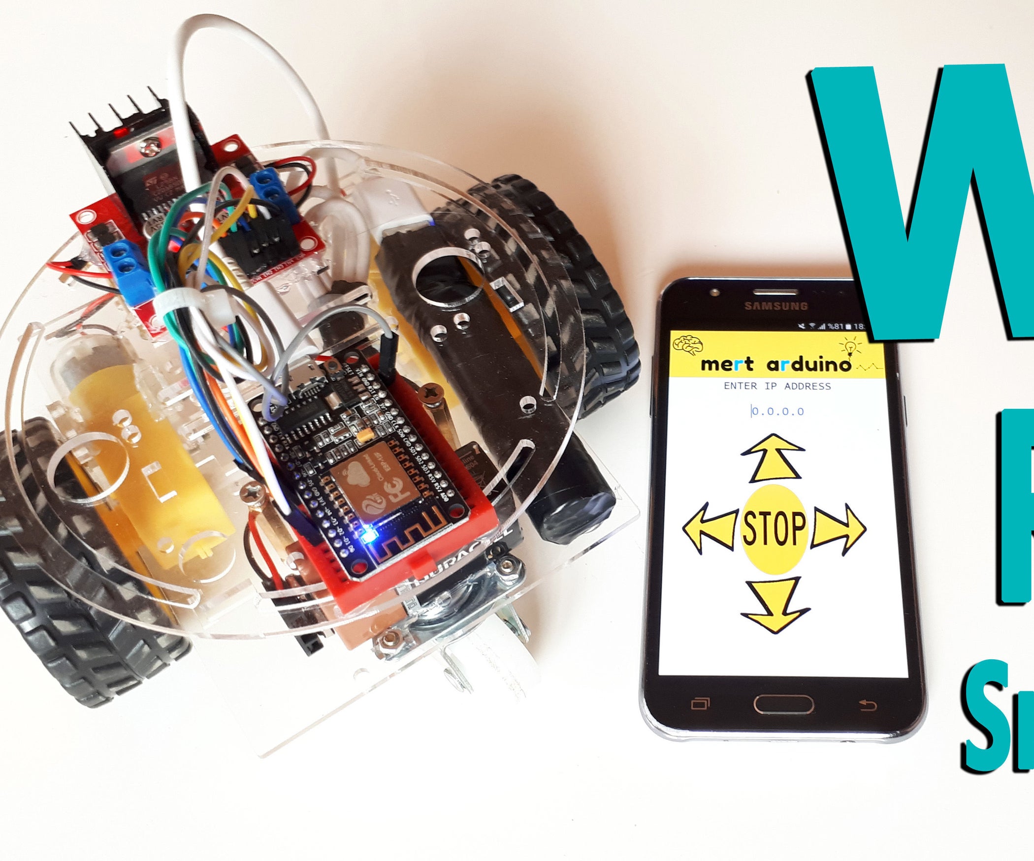 NodeMCU ESP8266 - WiFi Robot Car Controlled by Application (Wifi Bot ... NodeMCU ESP8266 - WiFi Robot Car Controlled by Application (Wifi Bot ...