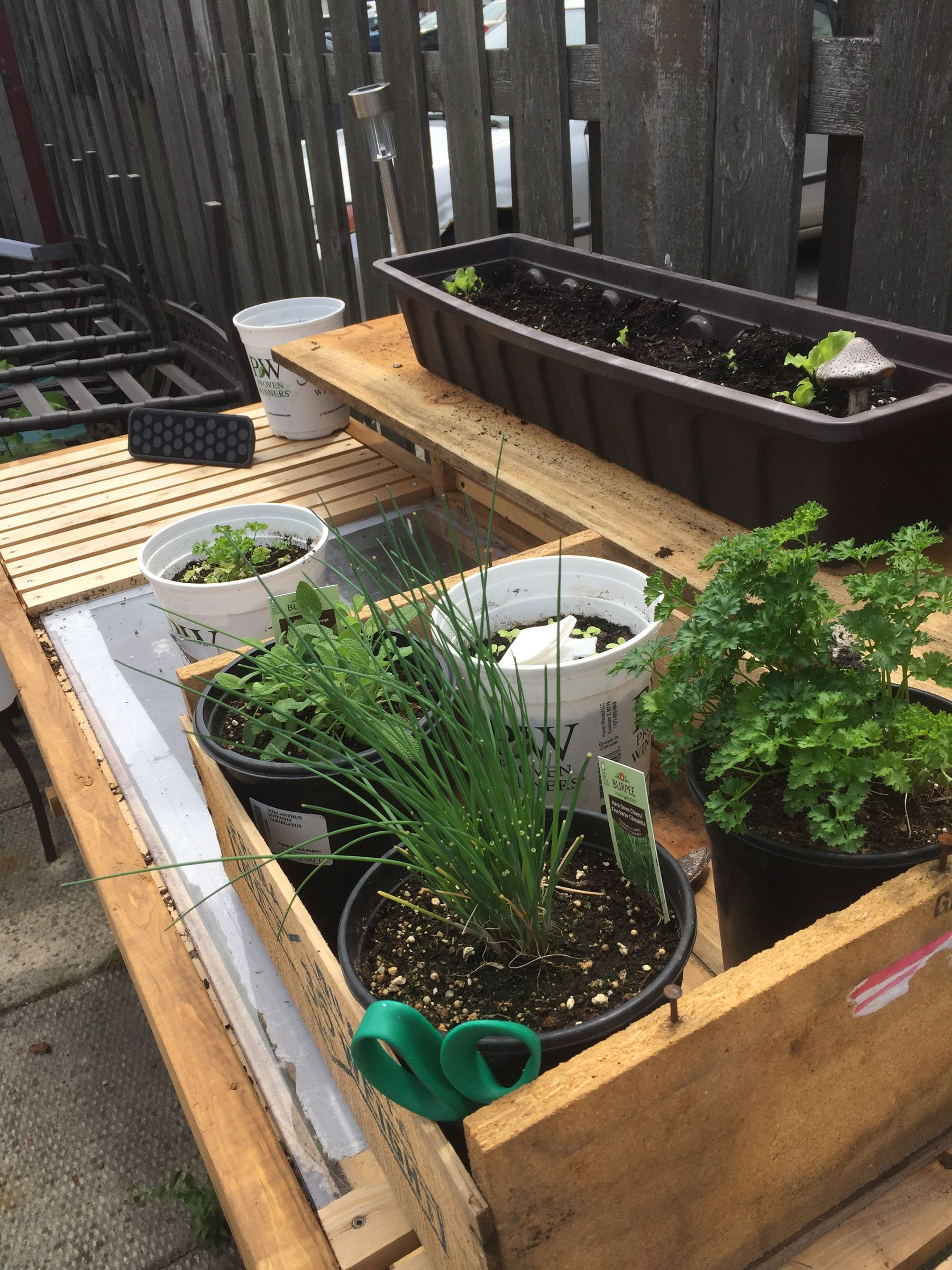 Planting Bench With Protected Growing Station : 3 Steps (with Pictures ...