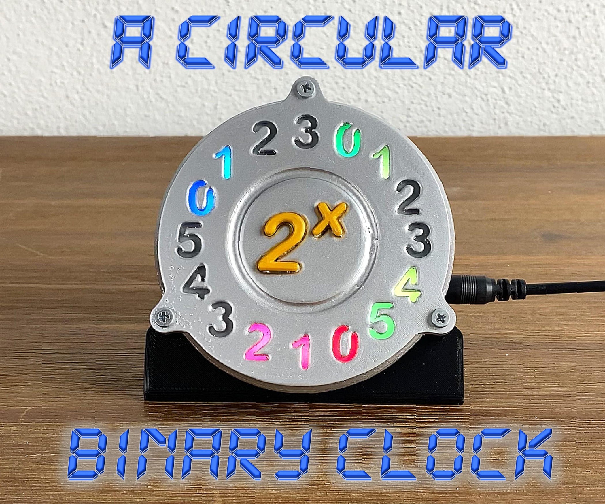 A Circular Binary Clock : 7 Steps (with Pictures) - Instructables