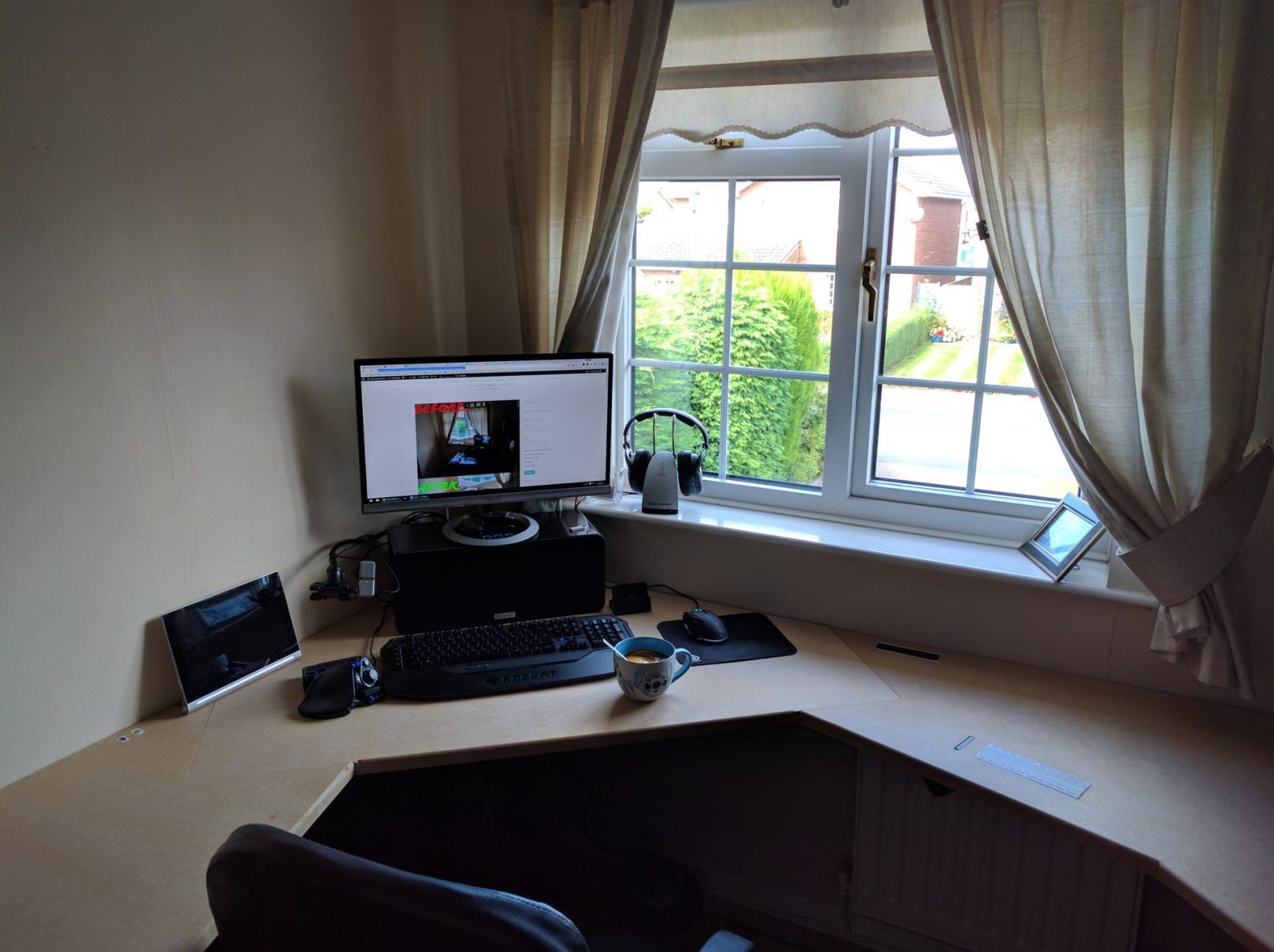 $60 Custom Corner Office Desk (USB & Prototyping Space) : 6 Steps (with ...