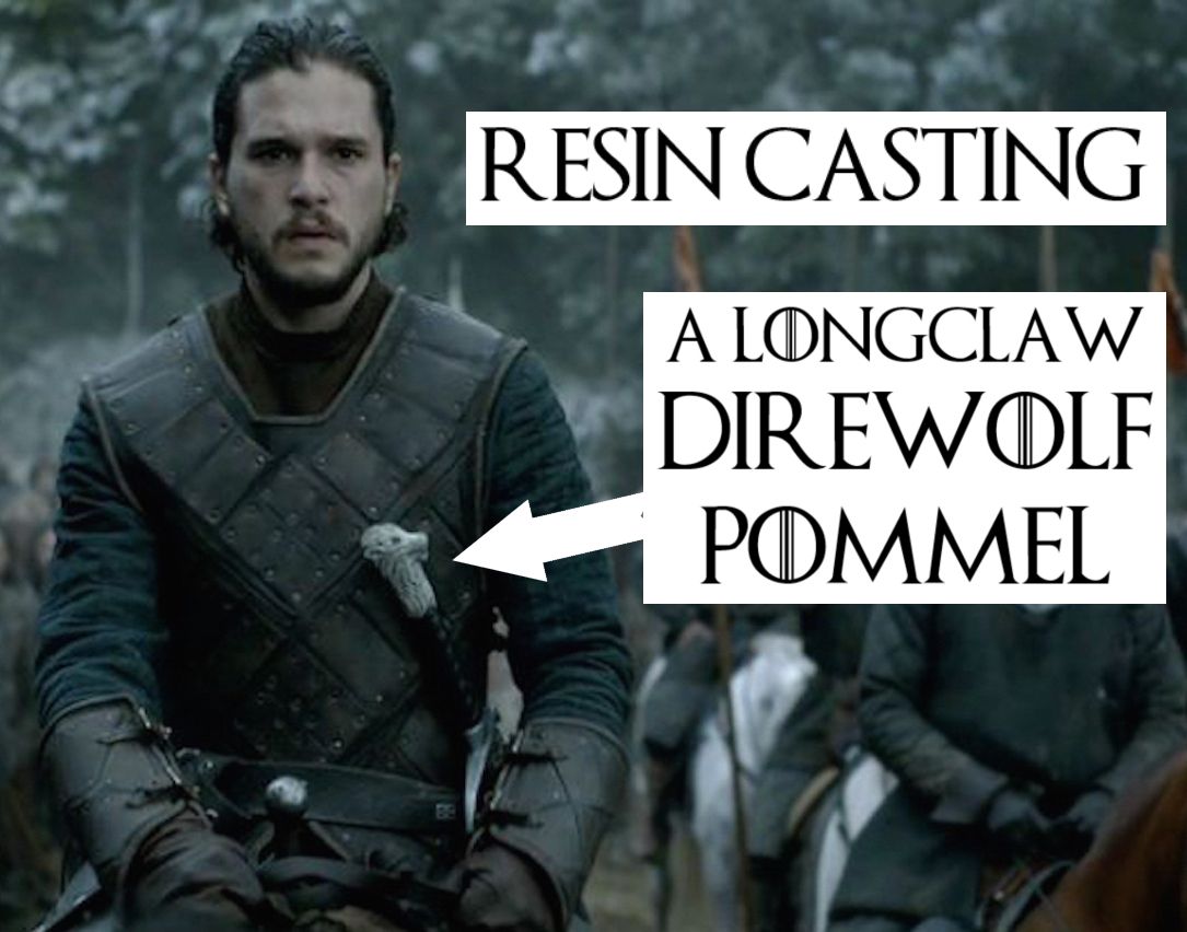 Resin Casting Jon Snow's Longclaw Direwolf Pommel : 15 Steps (with ...
