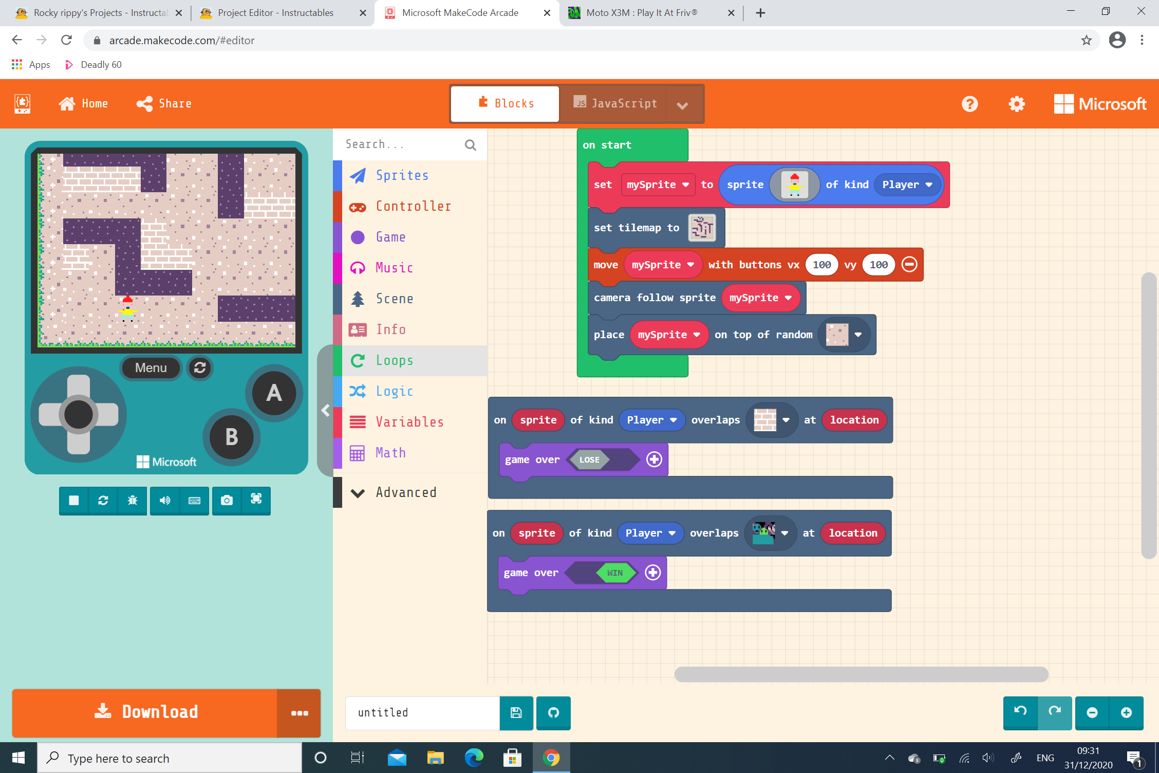 Create a Fun Block Game With MakeCode Arcade : 10 Steps - Instructables