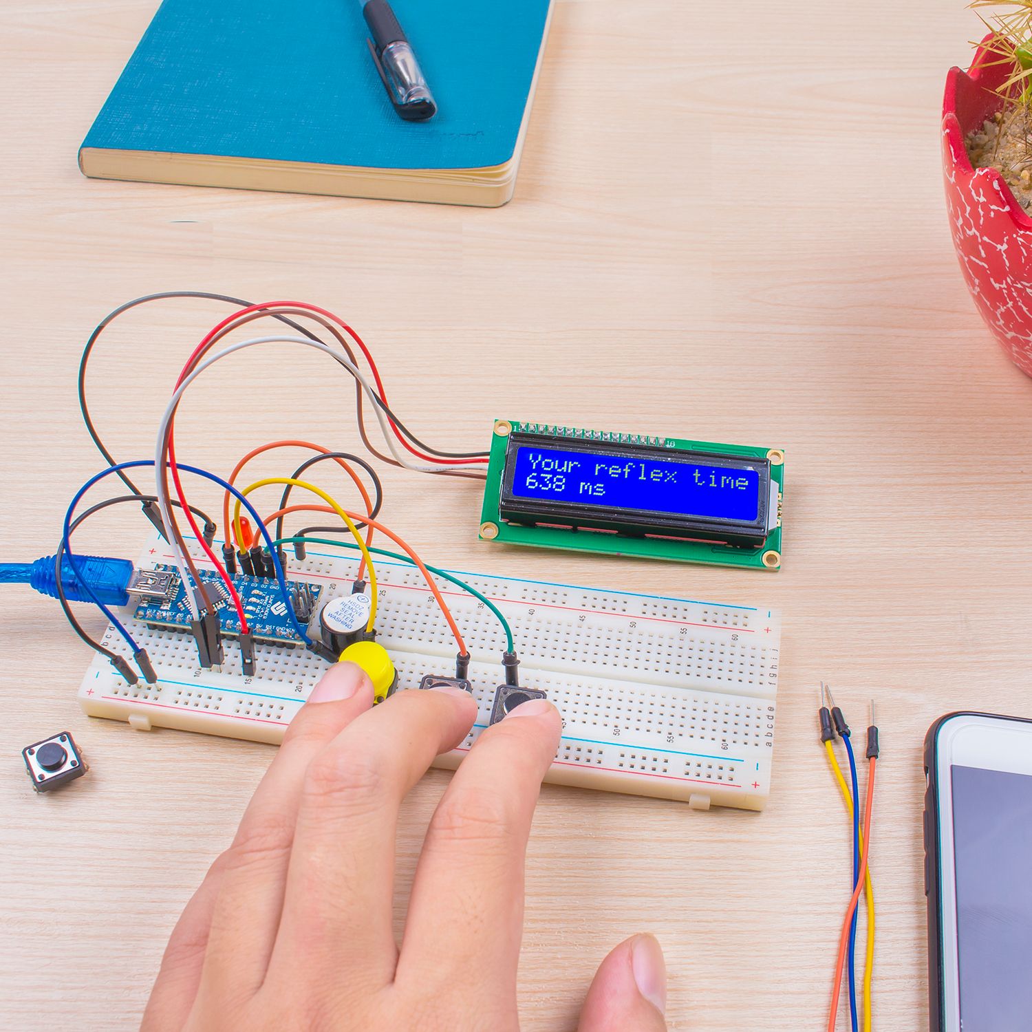 Make a Reflex Measurement Device With SunFounder Nano : 6 Steps (with ...