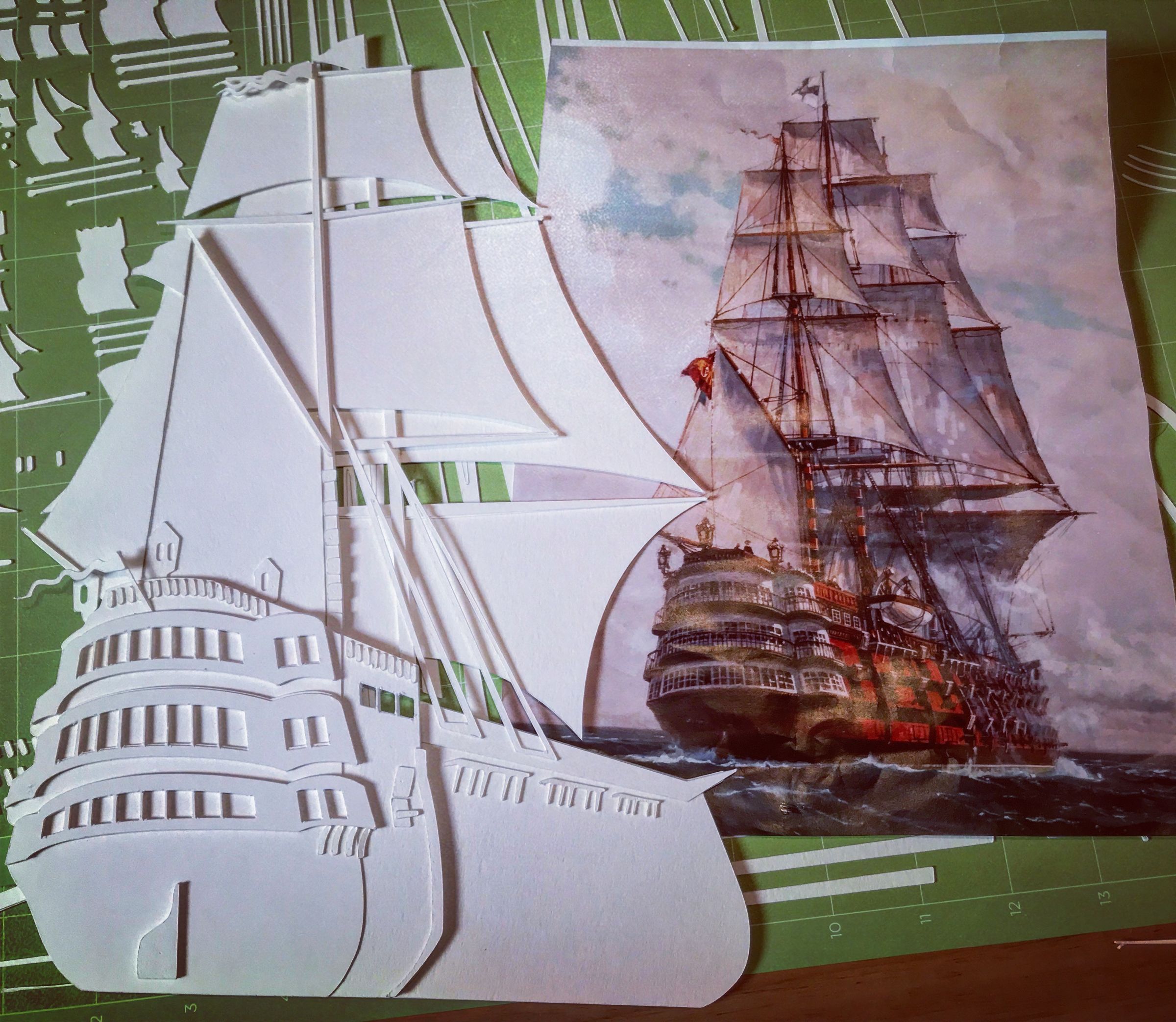 48 Inch Wide Layered Paper Art Shadow Box : 6 Steps (with Pictures ...