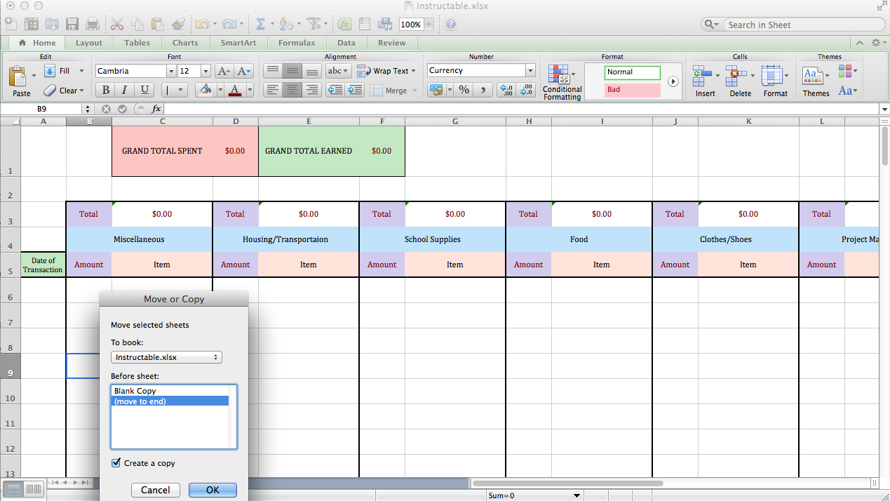 Intro to Excel: Expense Tracker : 23 Steps (with Pictures) - Instructables