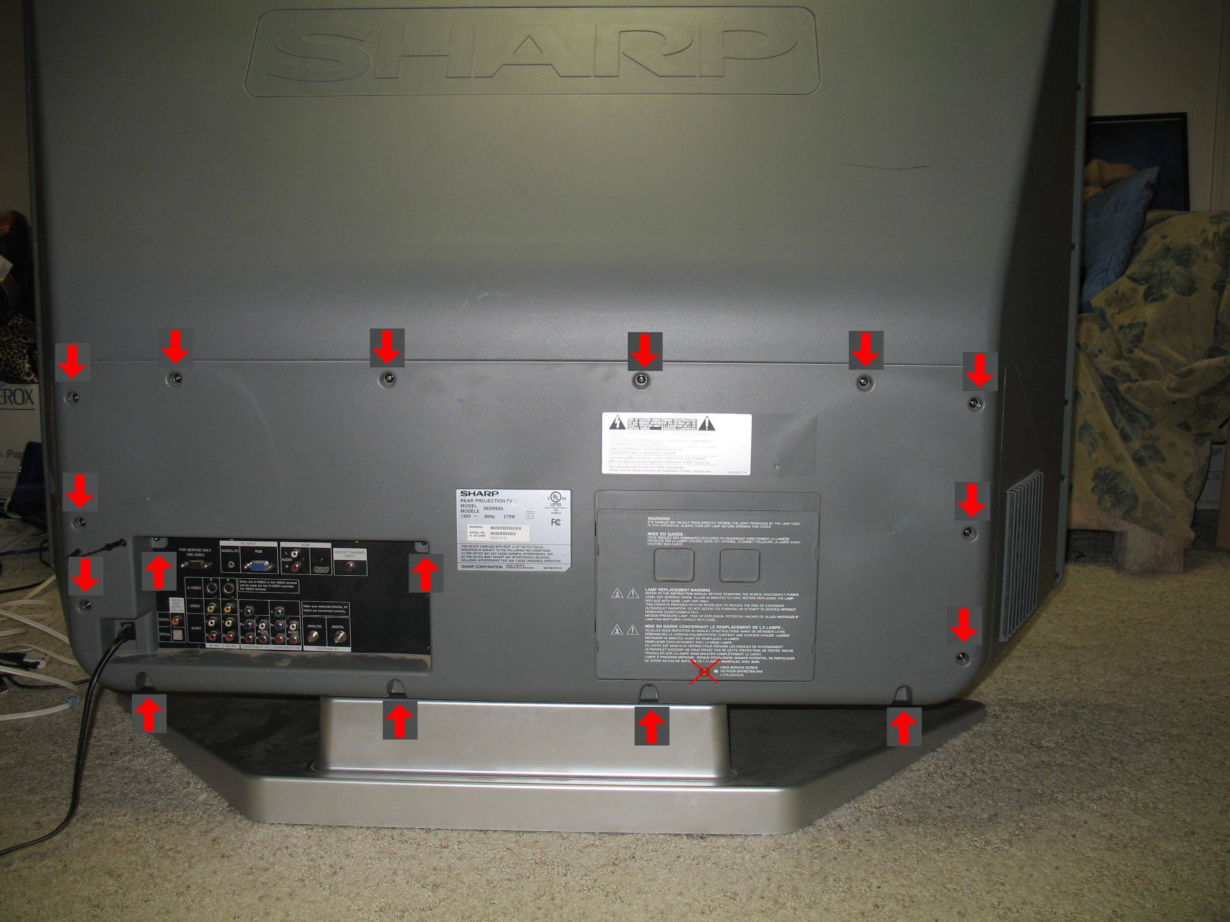 How to Fix Your Sharp 56DR650 With Color Wheel Issues : 10 Steps ...