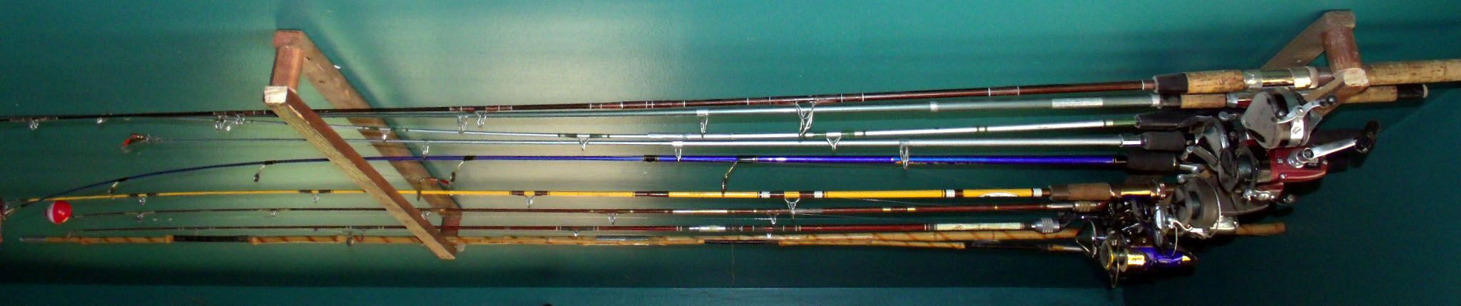 Simple Overhead Fishing Rod Rack - Instructables
