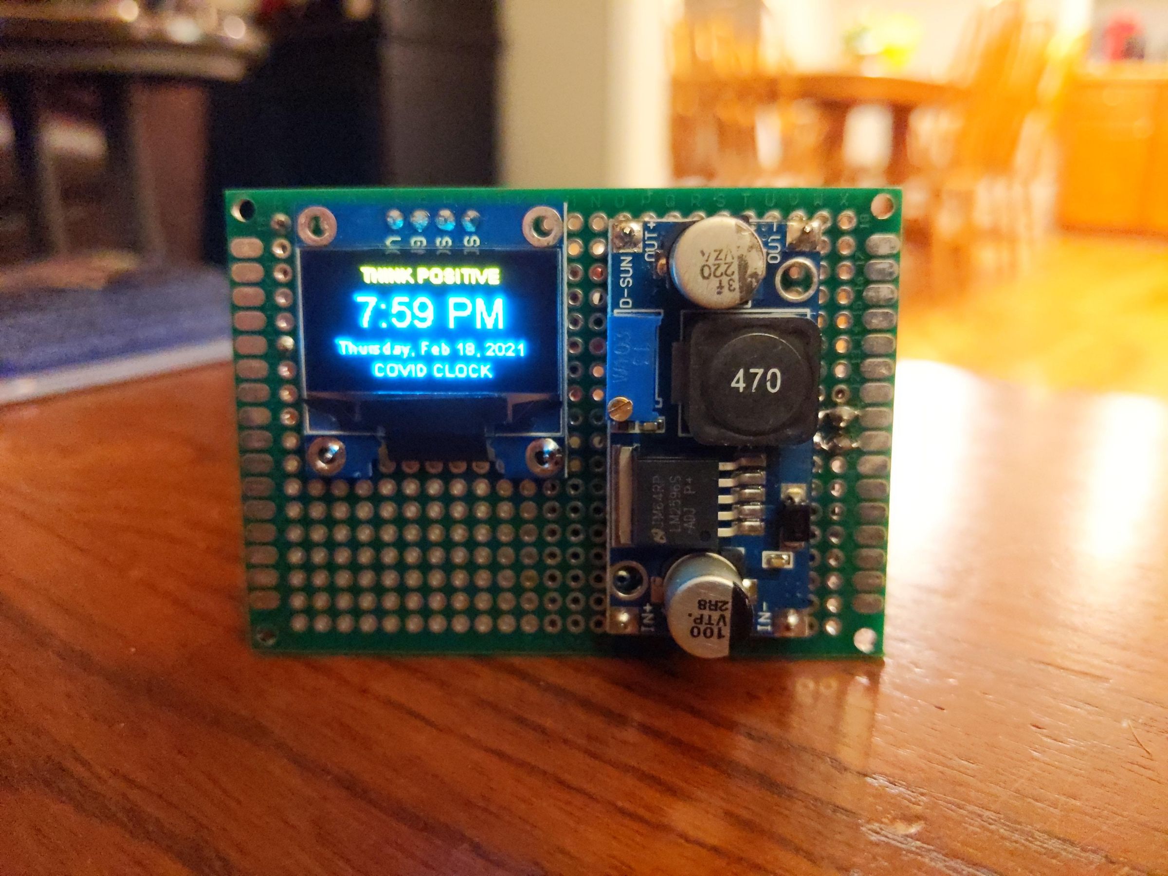 Simplest ESP8266 Local Time Internet Clock With OLED : 4 Steps (with ...
