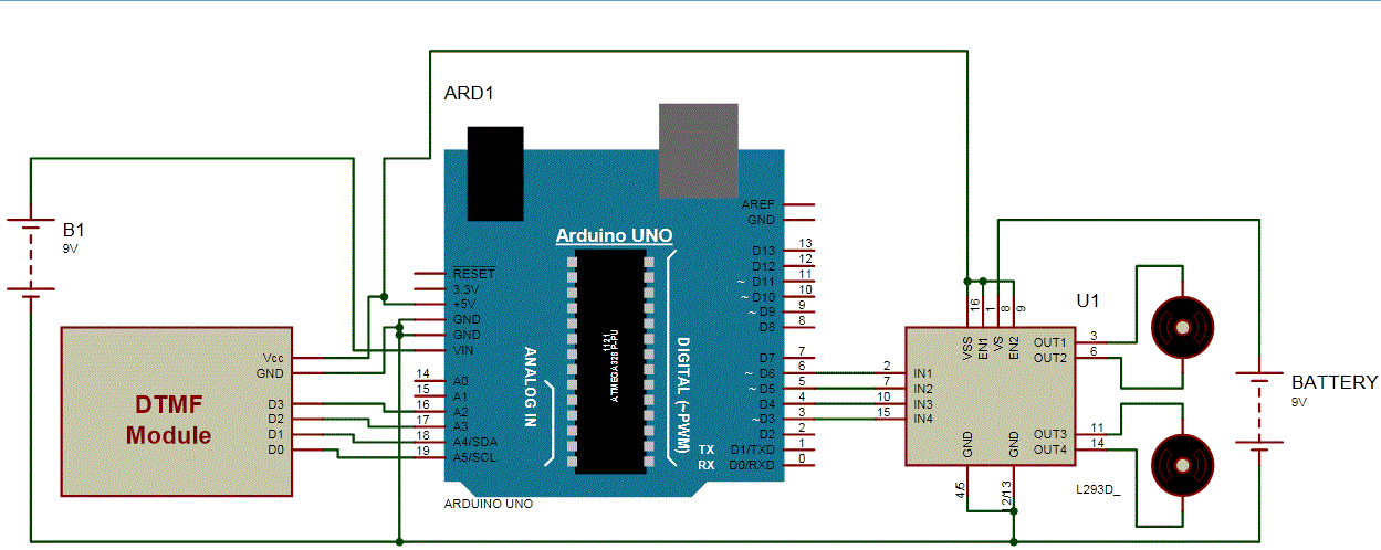DTMF Controlled Robot Using Arduino : 5 Steps - Instructables