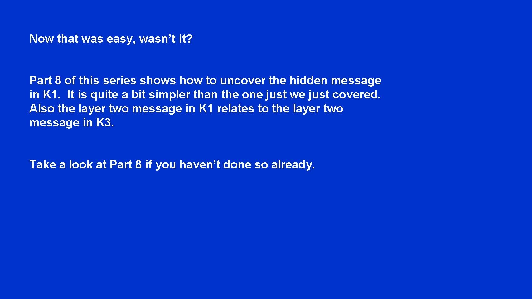How to Solve Sanborn's Kryptos: Part 9 - K3 Palimpsest : 11 Steps ...
