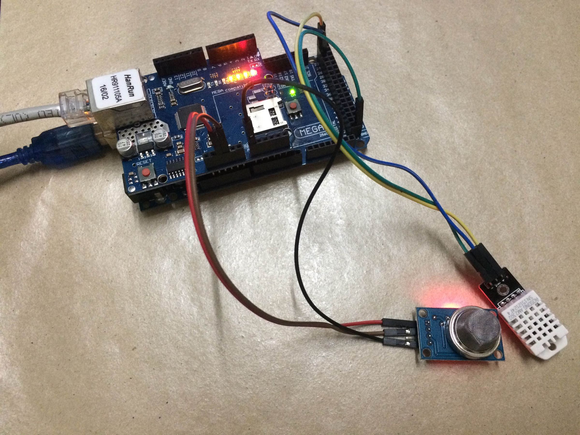 Gas, Smoke, Temperature and Humidity With Cayenne : 4 Steps (with Pictures) - Instructables