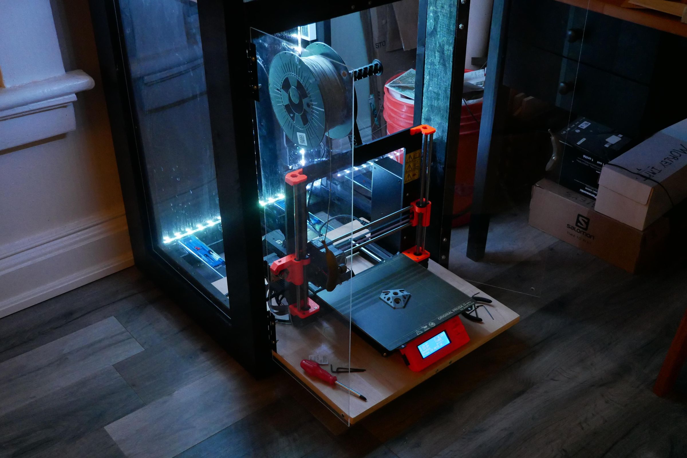 3D Printer Enclosure and Standing Desk : 18 Steps (with Pictures ...