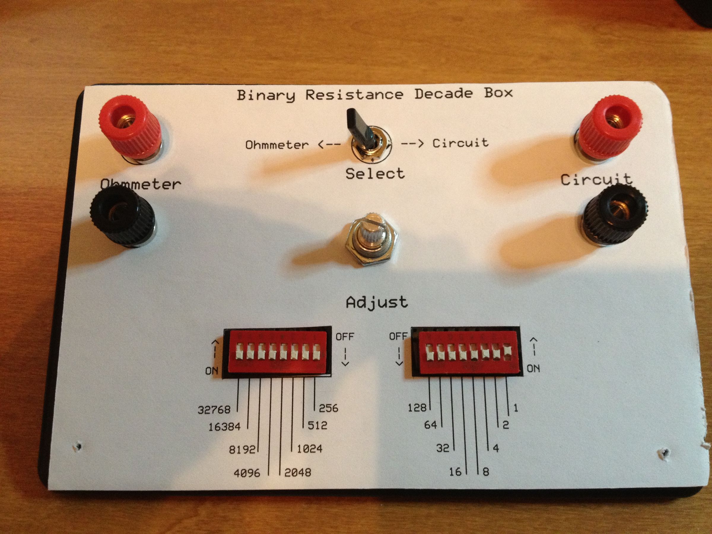 Binary Resistance Decade Box : 6 Steps (with Pictures) - Instructables