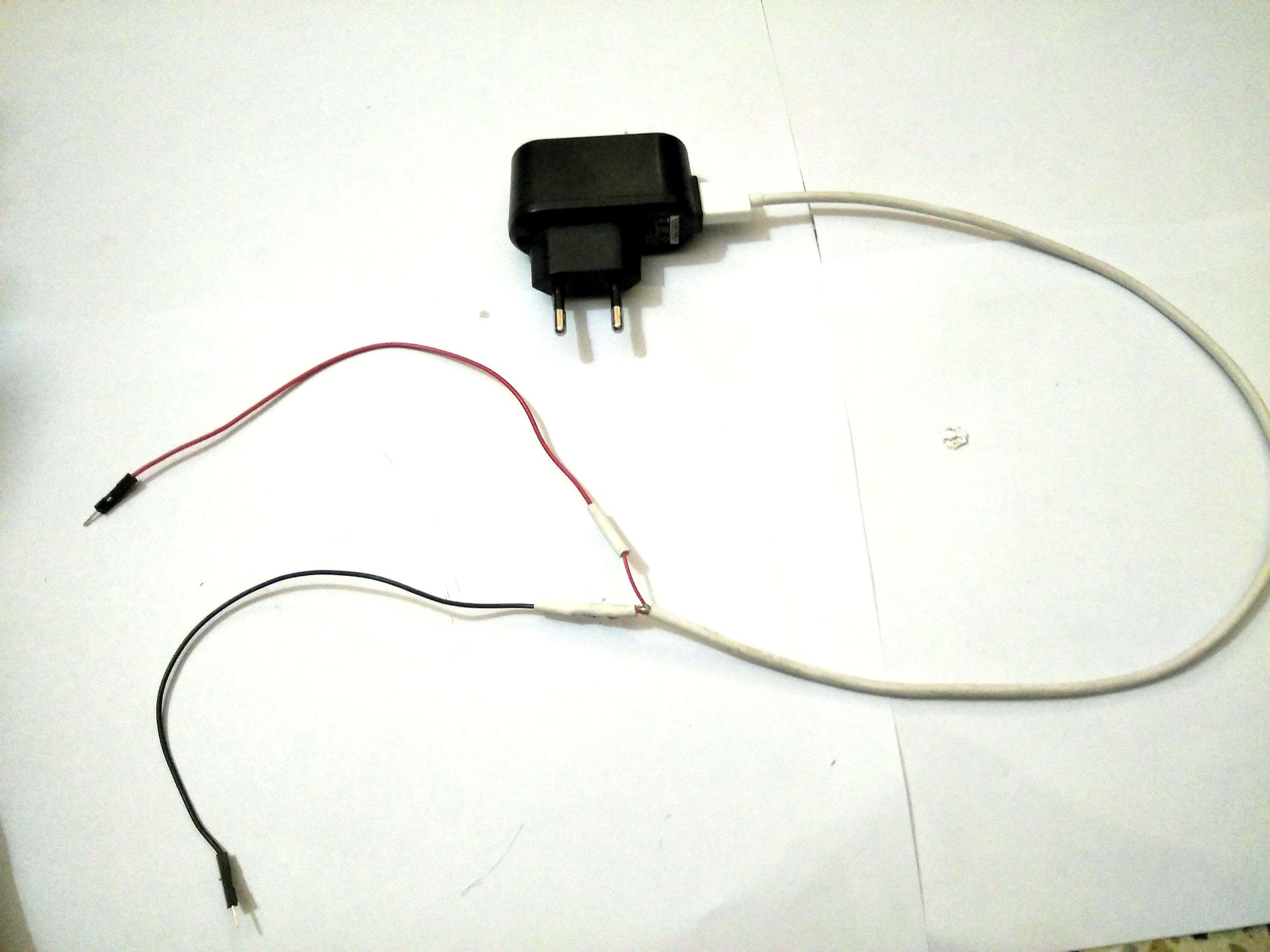 5V DC Power Supply for Breadboard Using Phone Charger : 4 Steps (with ...