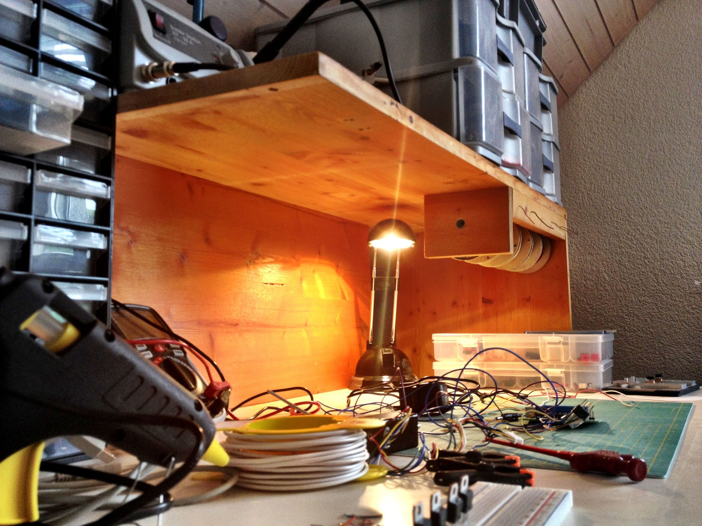 Easy Work Bench Organizer With Wire Dispenser (with Pictures ...