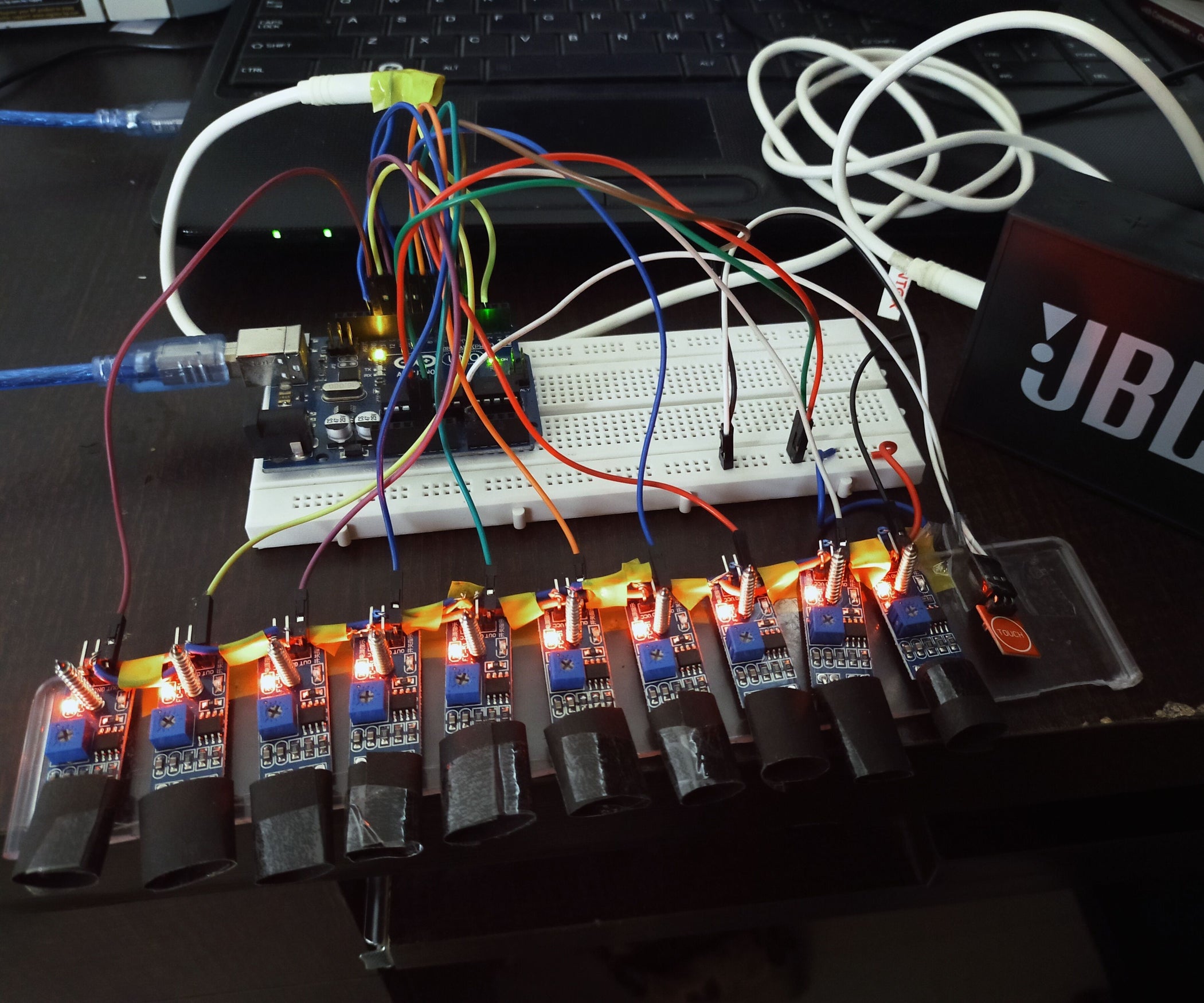 Air Piano Using IR Proximity Sensor, Speaker and Arduino Uno (Upgraded/part-2) : 6 Steps ...