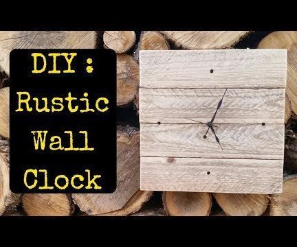 Pallet Wood Rustic Wall Clock : 4 Steps - Instructables