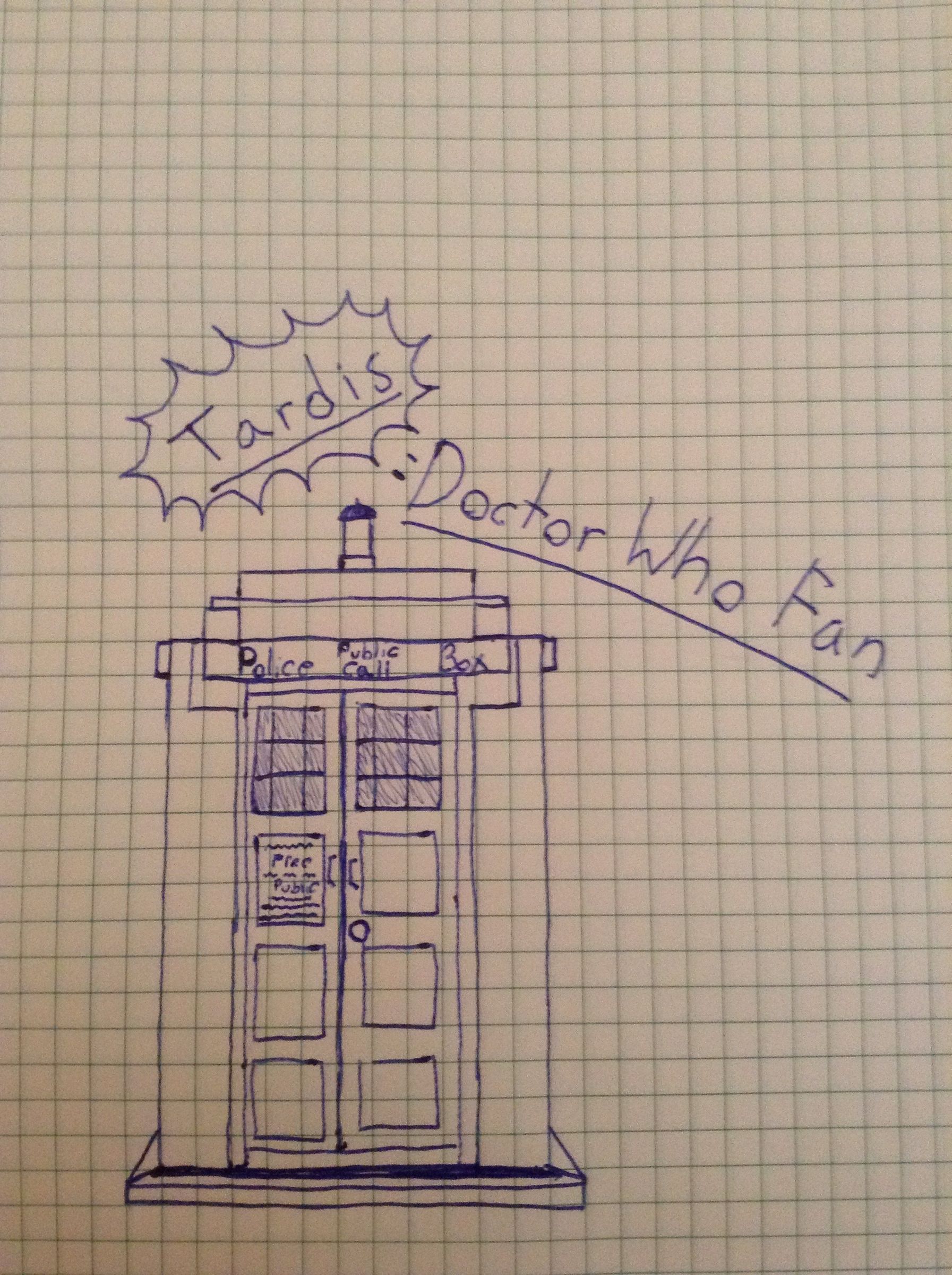 How to Draw the Tardis : 8 Steps - Instructables