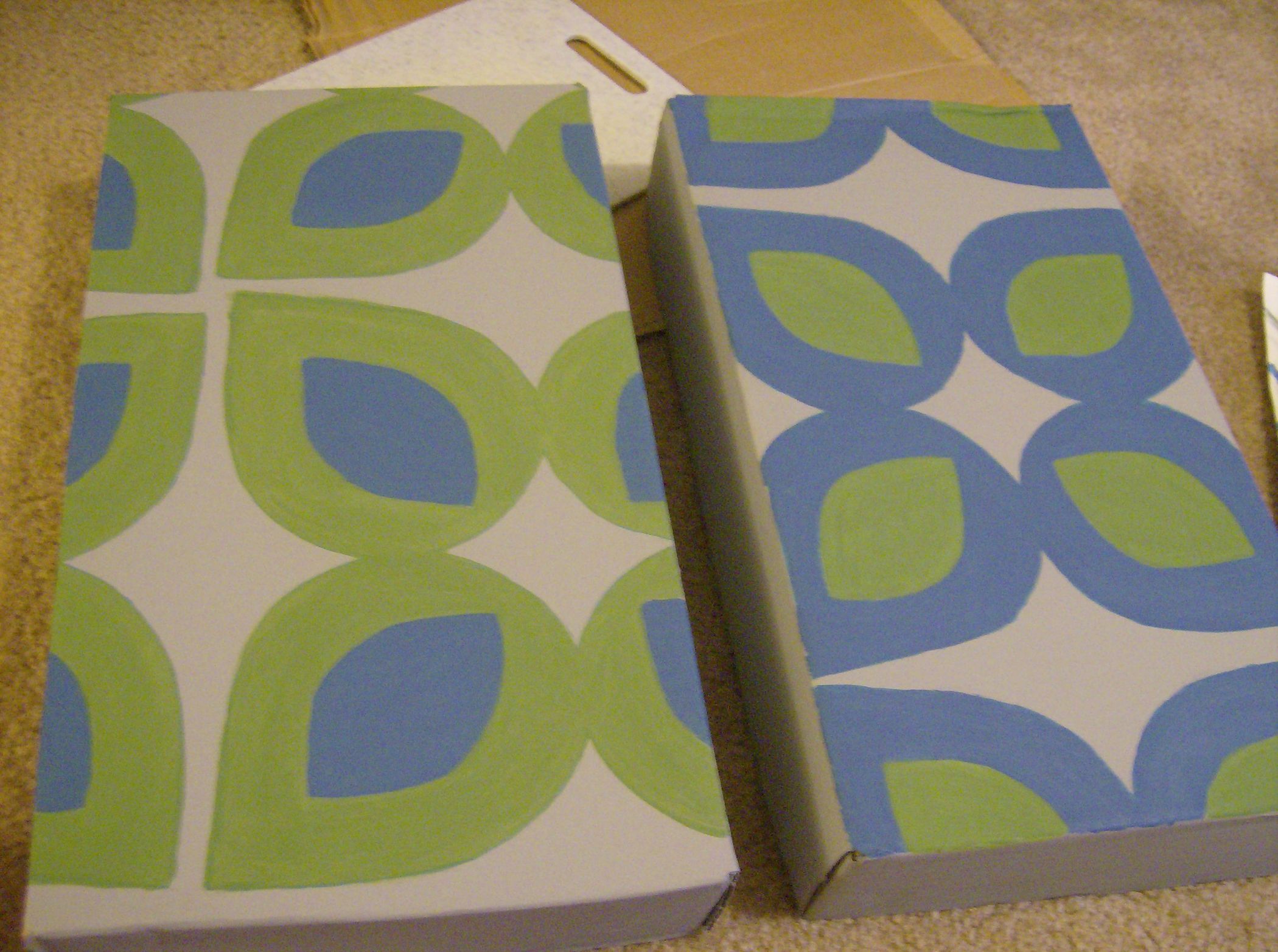 Painted Cardboard Wall Art : 4 Steps - Instructables