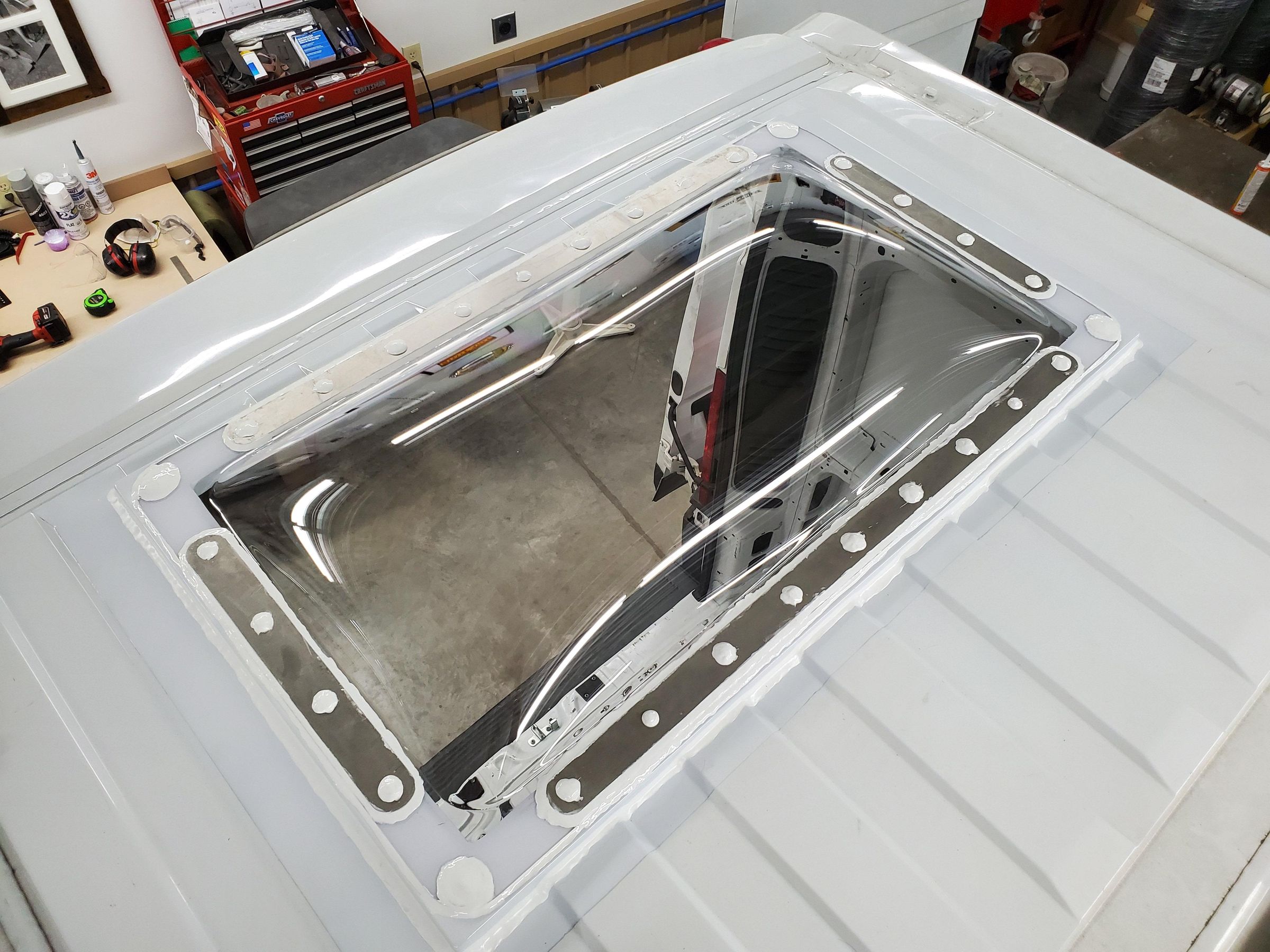 Custom Skylight Frame Installation for a Van Conversion : 13 Steps ...