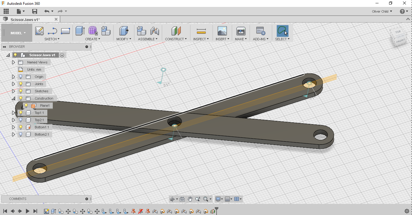 Designing Scissor Jaws in Fusion : 11 Steps (with Pictures) - Instructables