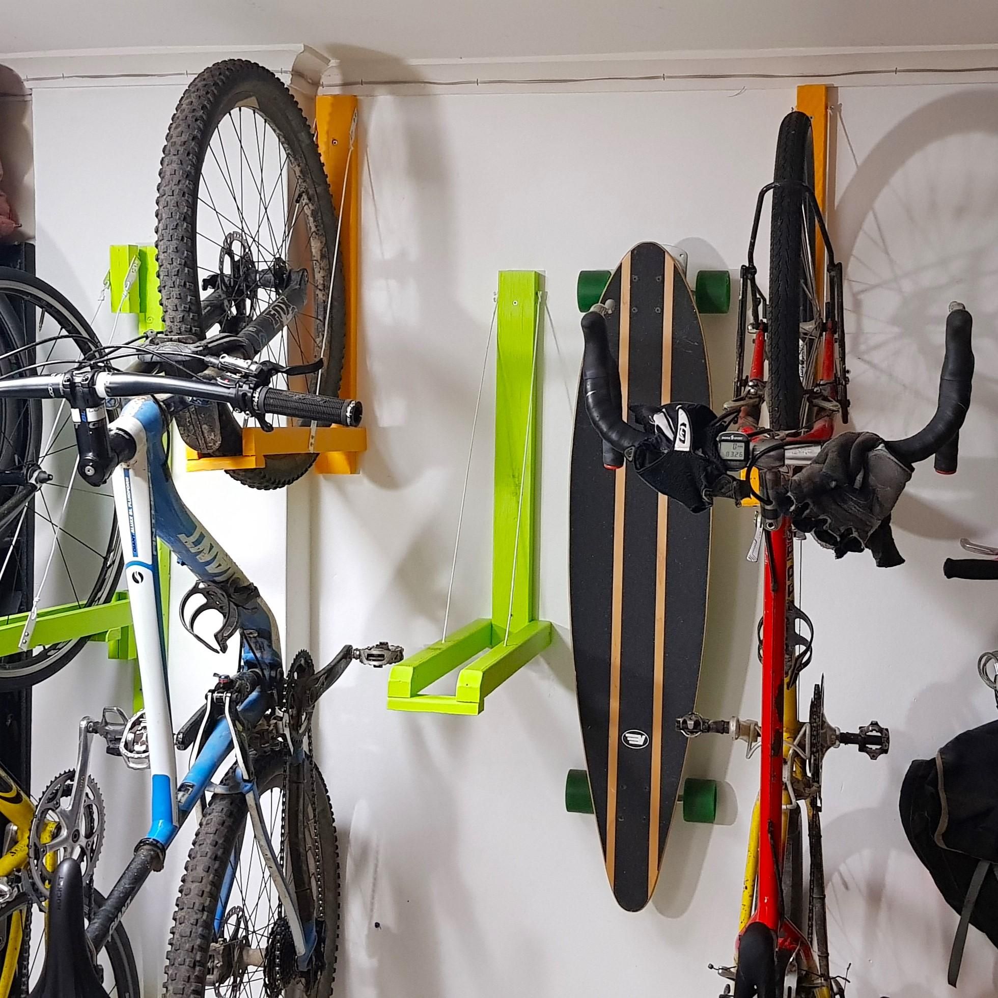 Bike Rack - Easy Build Wall Mounted Bicycle Rack : 9 Steps (with ...