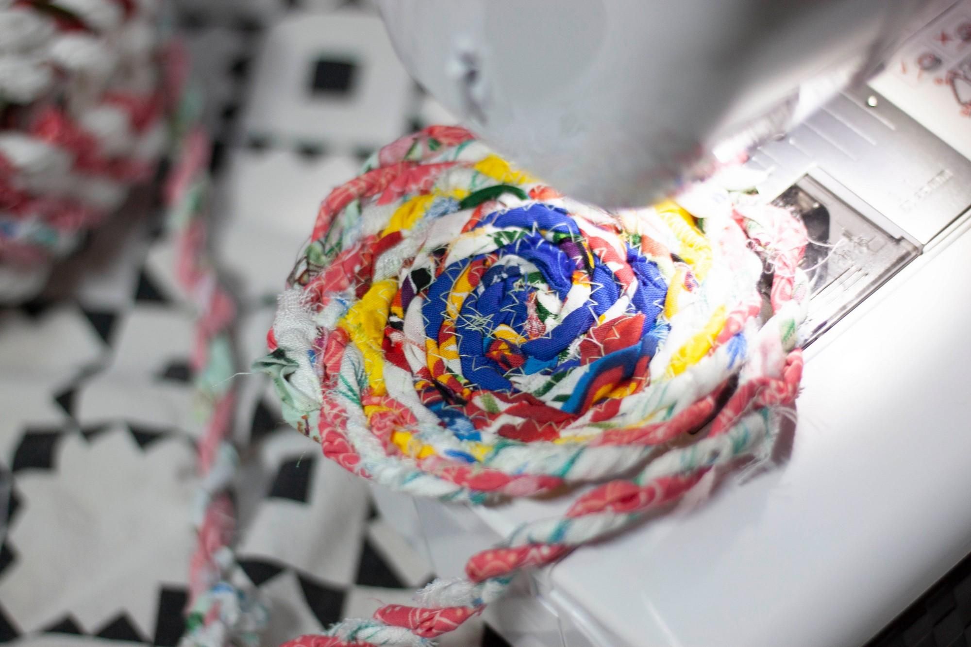 Boho Basket From a Homemade Coiled Rope : 5 Steps (with Pictures ...