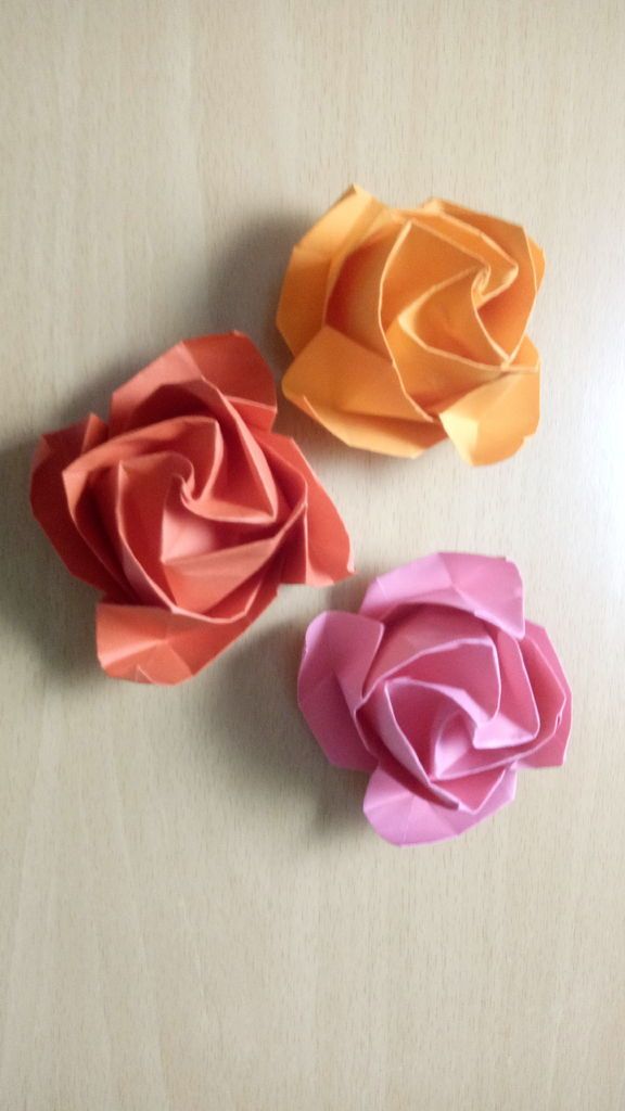 Post It Note Origami Rose