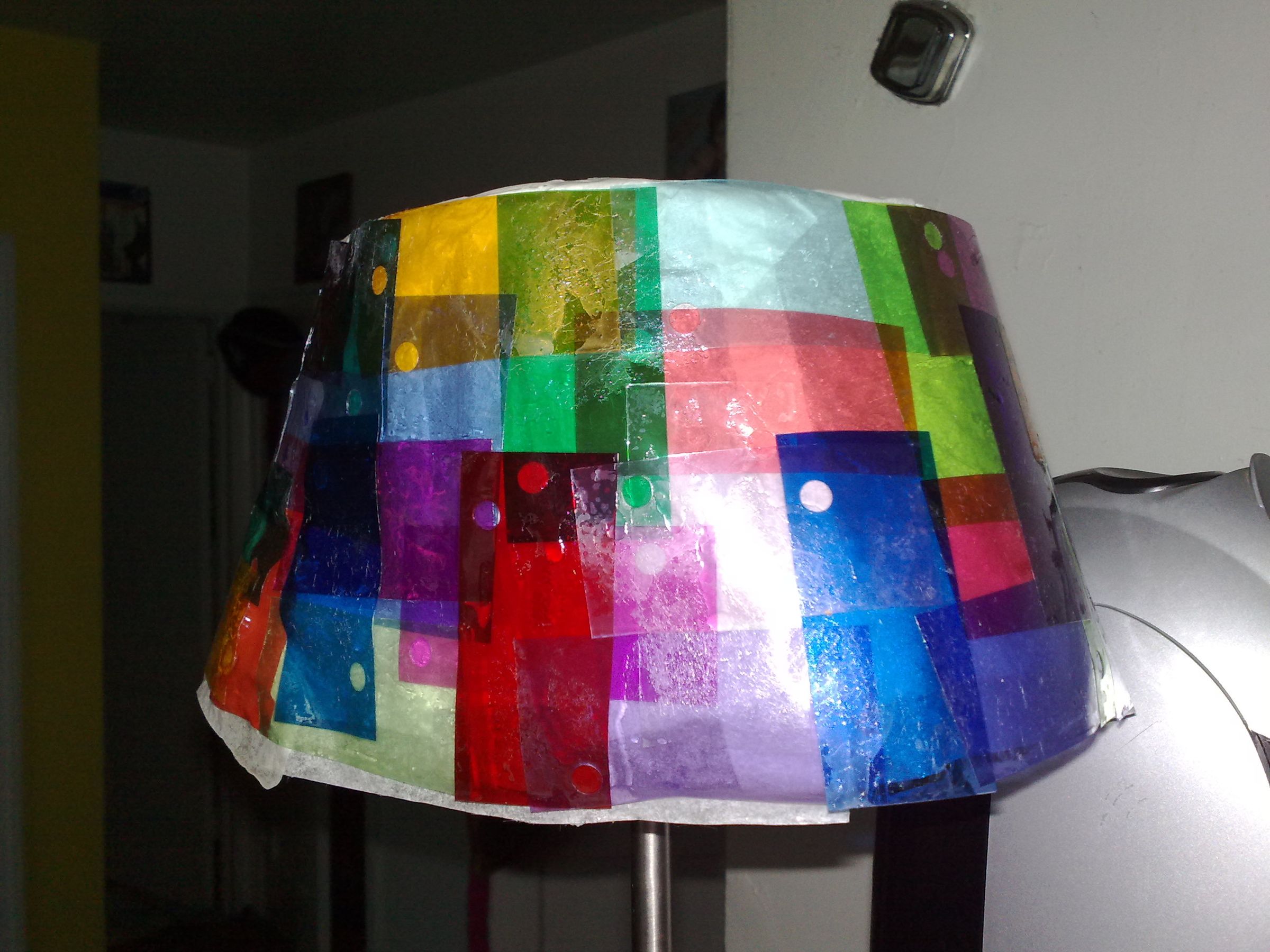 Colorful, Cheap Lampshade : 10 Steps - Instructables
