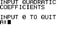 Quadratic Equation: a Program for TI84 Calculators : 19 Steps ...