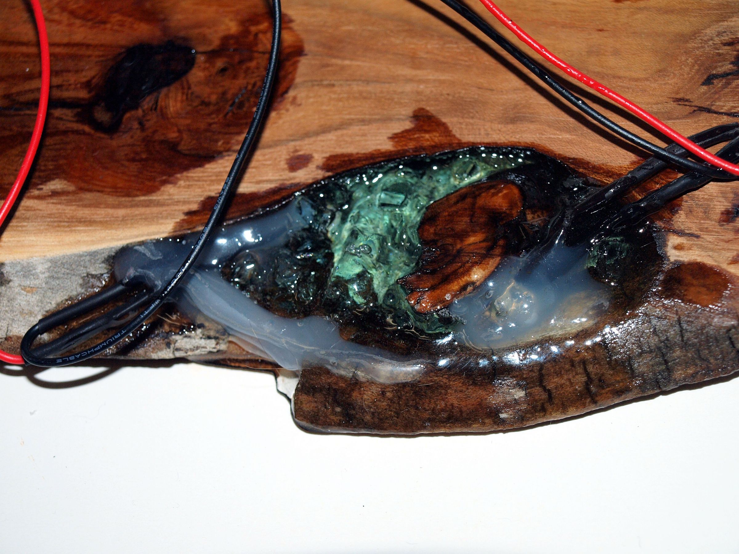 Gnarly Wood Projects With Weird Wood, Broken Glass, LED's and Epoxy ...