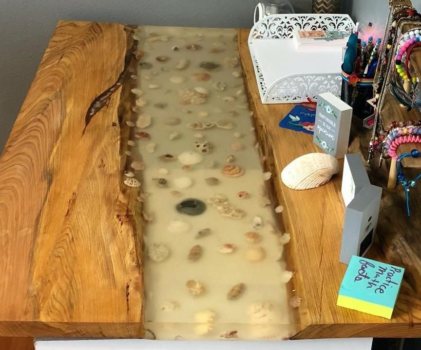 DIY Seashell Resin Desk : 12 Steps (with Pictures) - Instructables