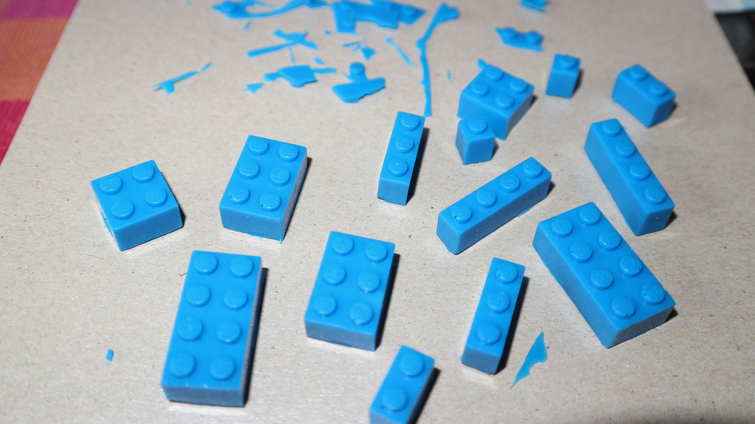 How to Make a Mould From Lego Out of Silicone & Make Bricks Out of ...
