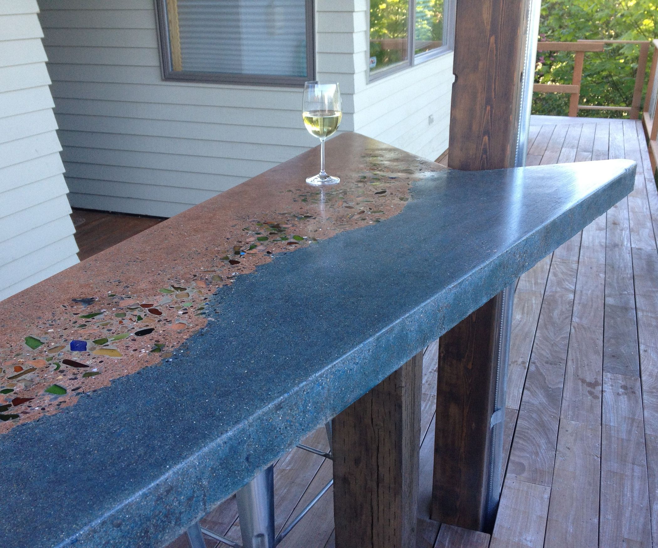 Concrete and Beach Glass Bar : 5 Steps (with Pictures) - Instructables