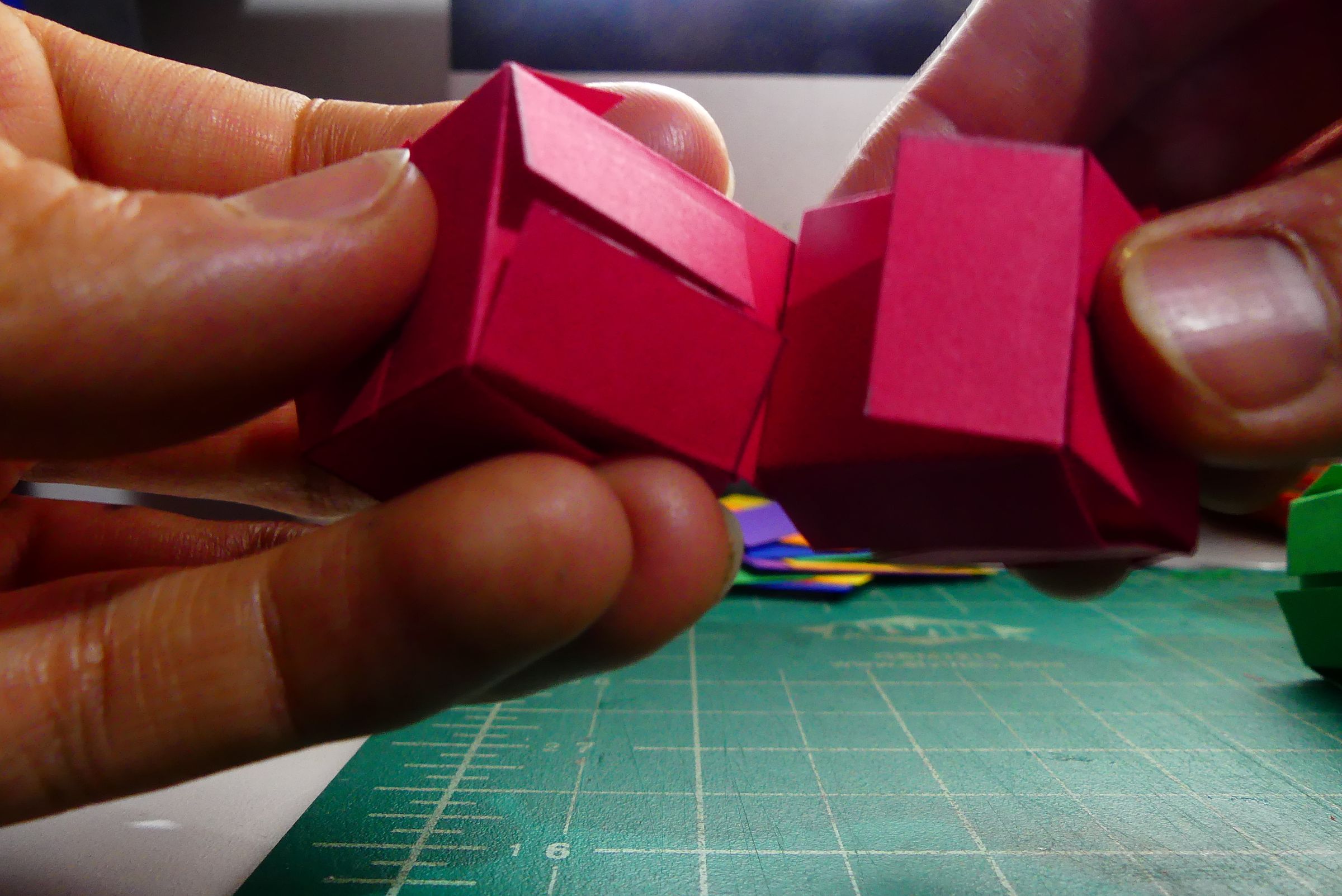 Rainbow Tetris Paper Sculpture : 7 Steps (with Pictures) - Instructables