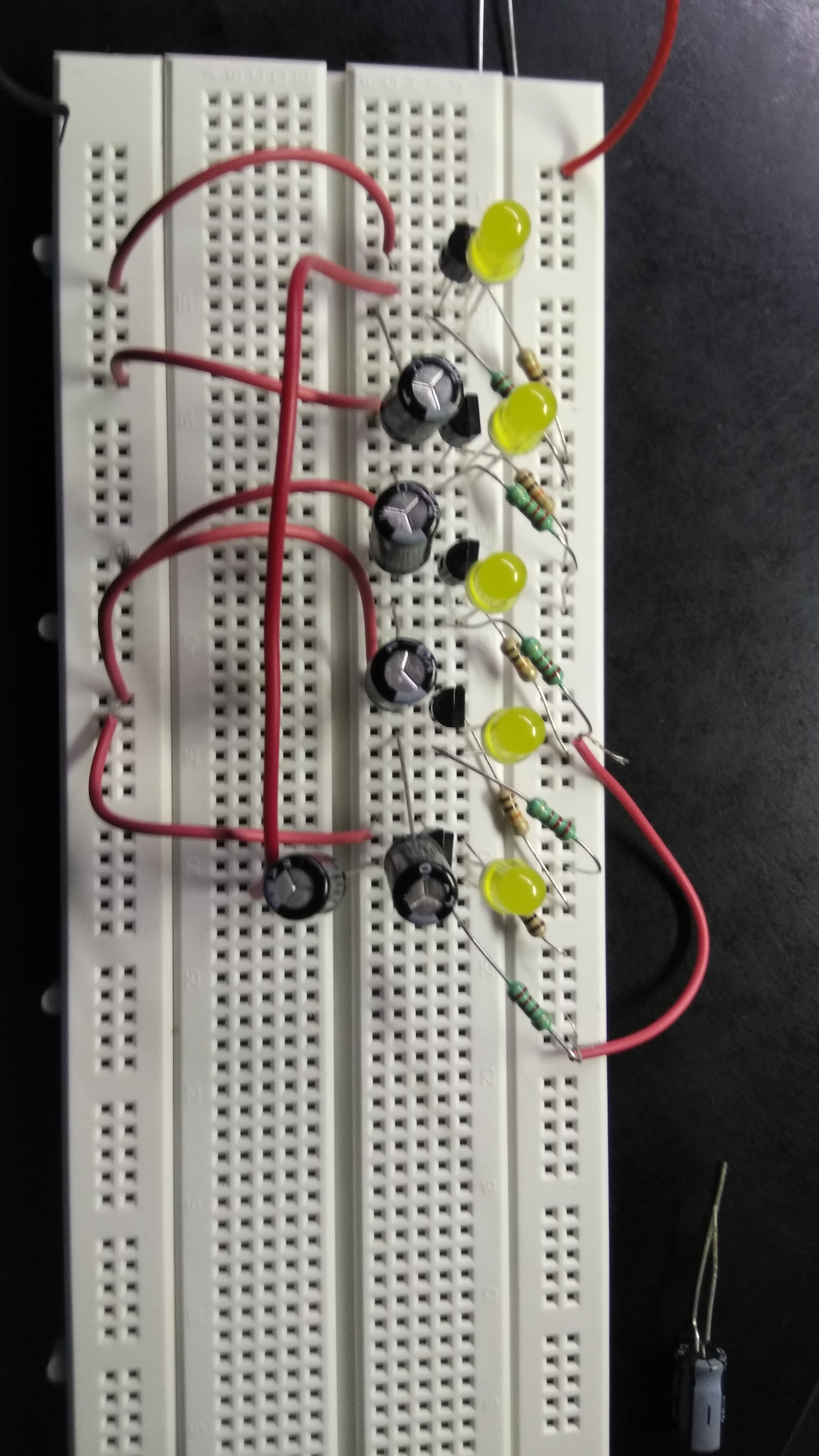 5 LED CHASER USING a TRANSISTOR : 7 Steps (with Pictures) - Instructables