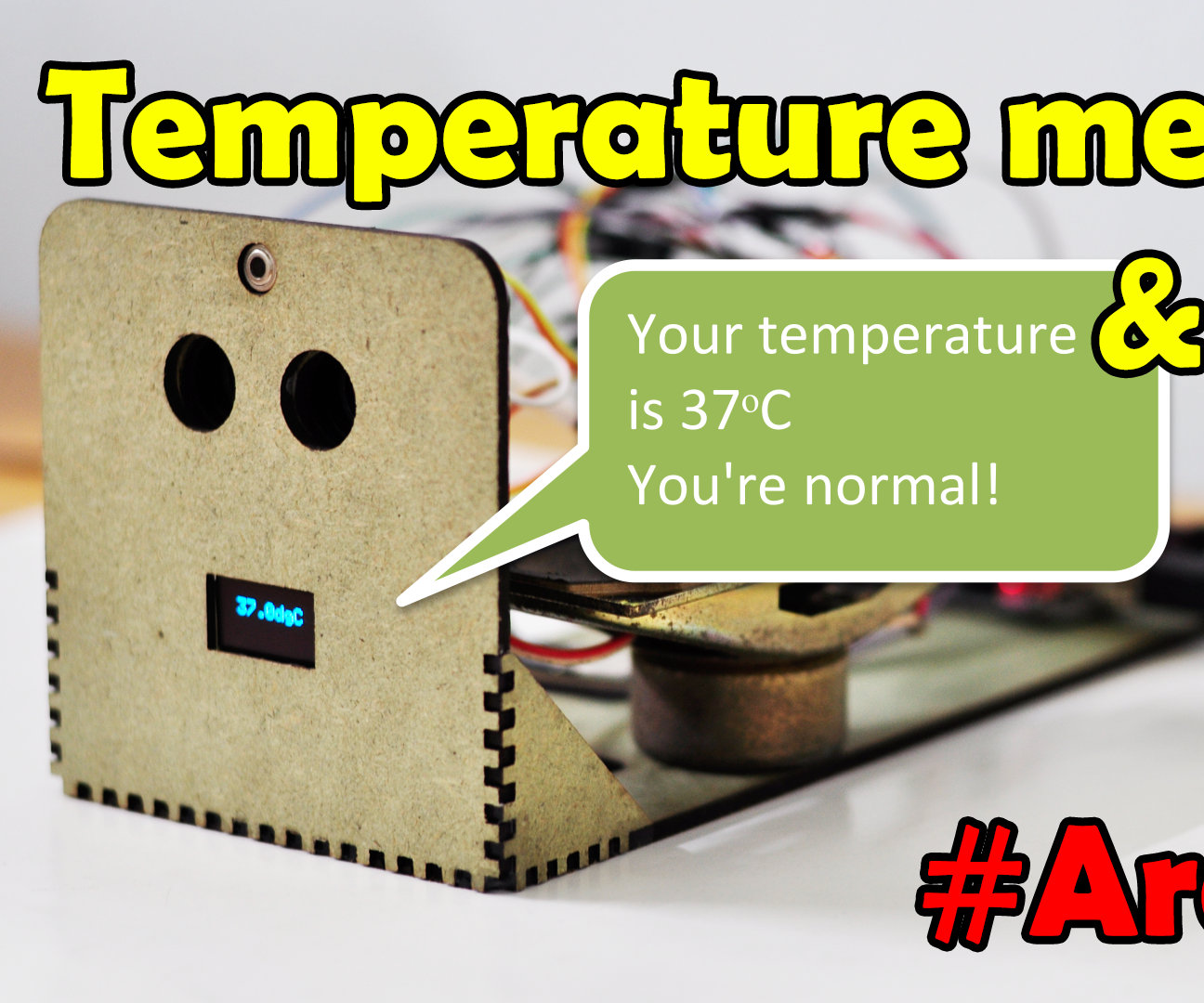 Temperature Measuring Automatic & Voice Inform : 5 Steps (with Pictures ...