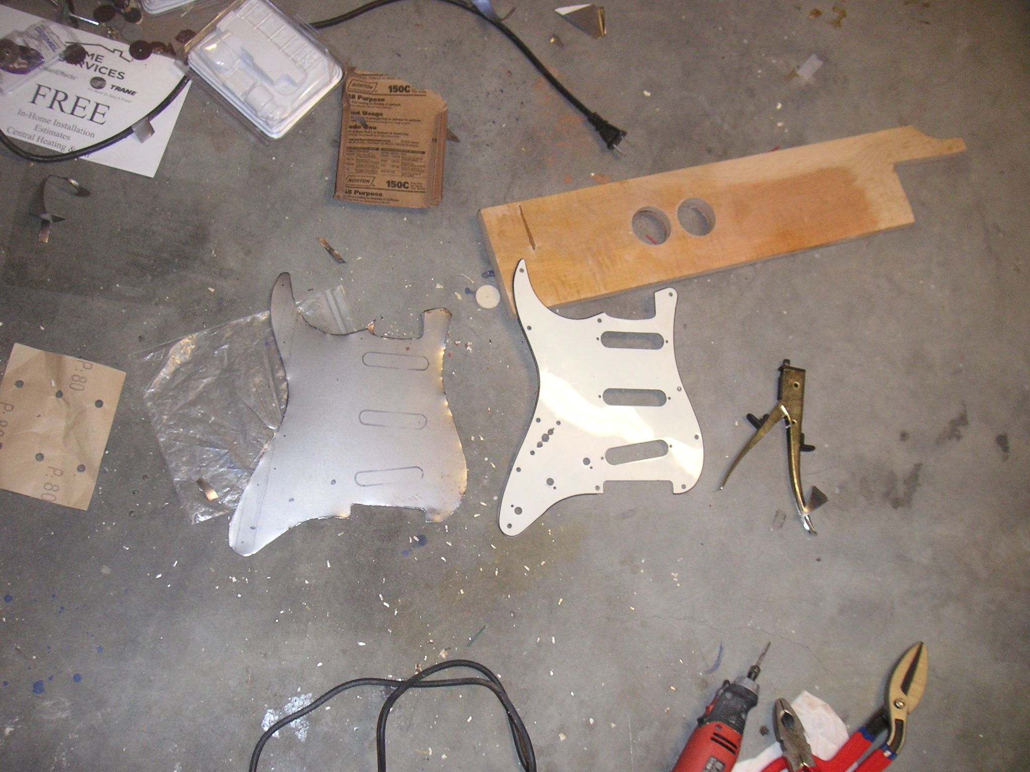 How to Make a Custom Metal Guitar Pickguard! : 9 Steps - Instructables
